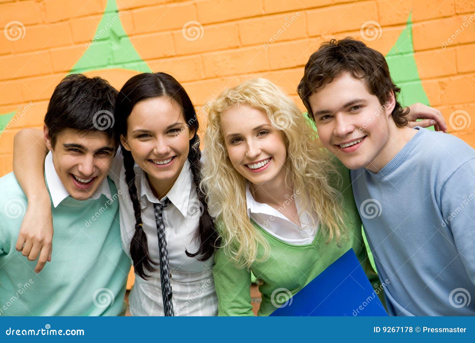 Joyful students stock photo. Image of caucasian, girl - 9267178