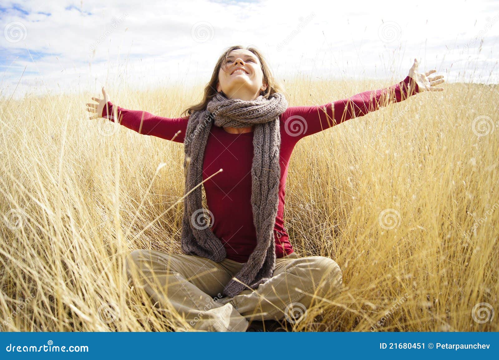Joyful sunshine stock image. Image of girl, natural, elegance - 21680451