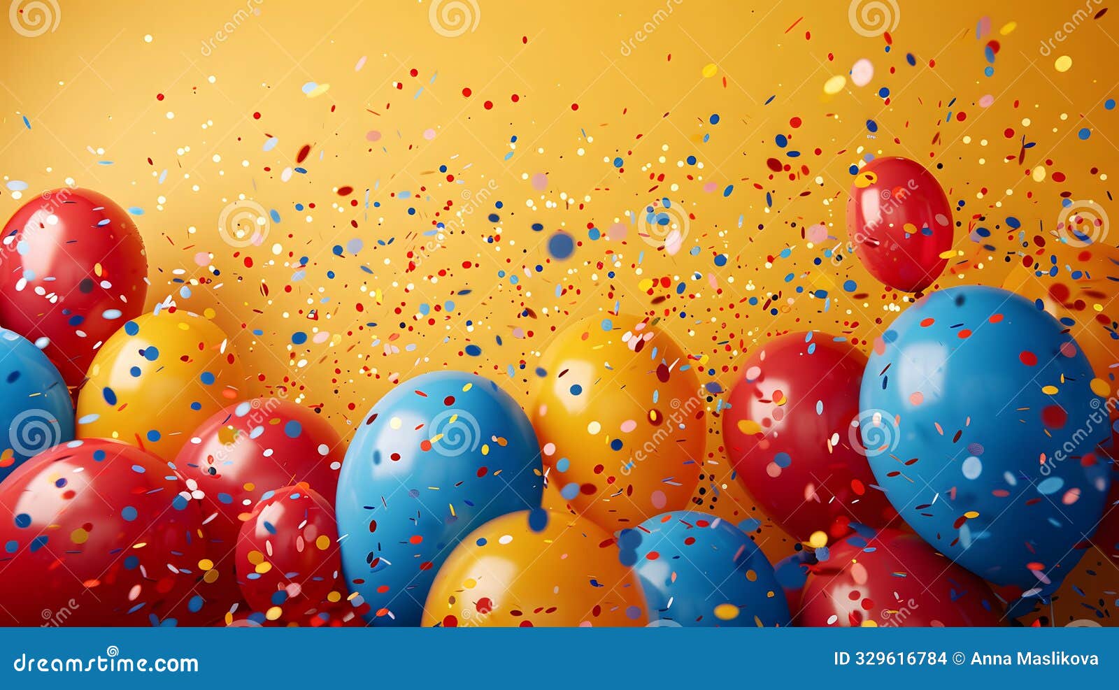 Joyful Traditions: Striking Balloons and Confetti for a Birthday Bash ...