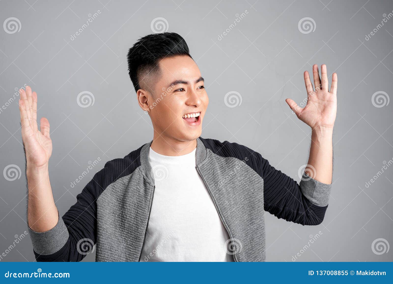 Joyful, a very happy man stock image. Image of excited - 137008855