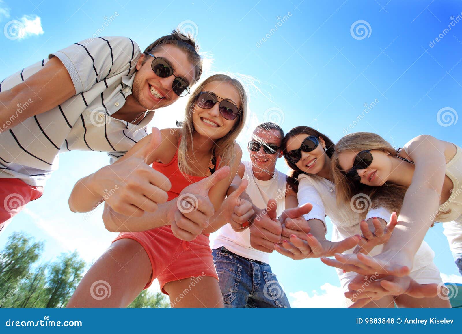 Joyful young people stock photo. Image of friends, male - 9883848