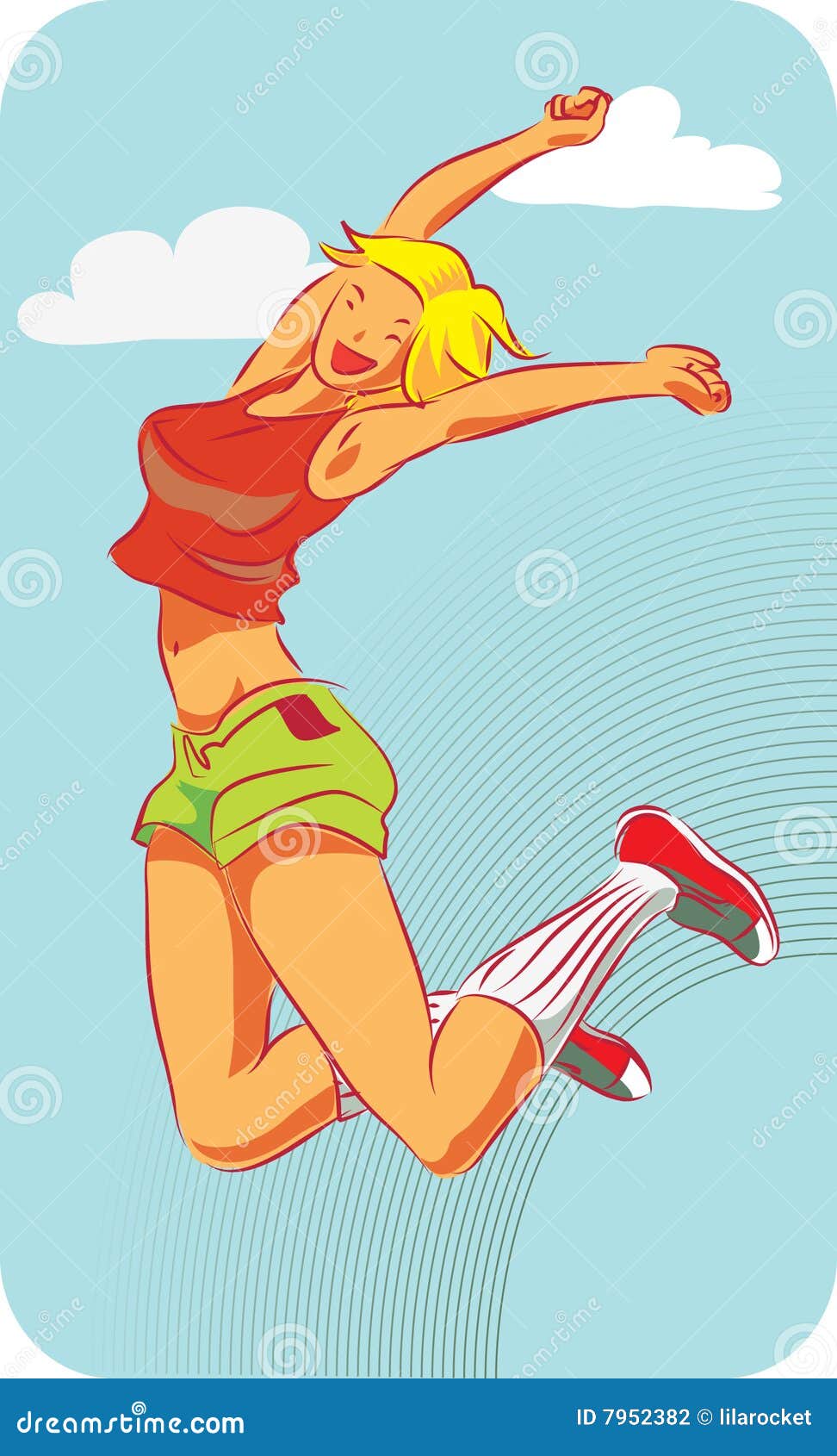 Joyfulness stock vector. Illustration of carefree, emotional - 7952382