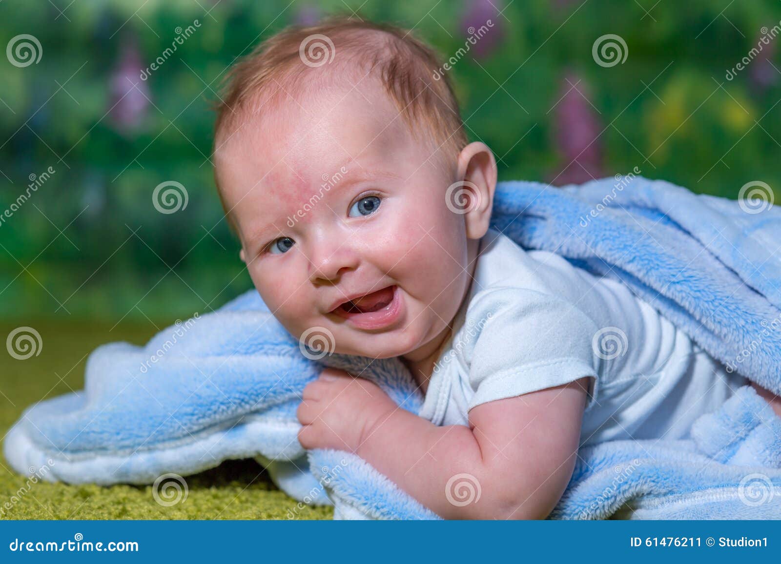 Joyous child laughs stock image. Image of adorable, baby - 61476211