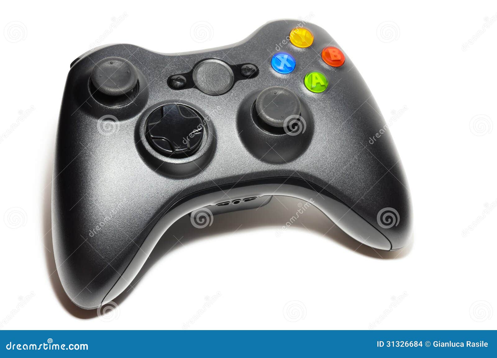 Joypad black stock photo. Image of controller, joystick - 31326684