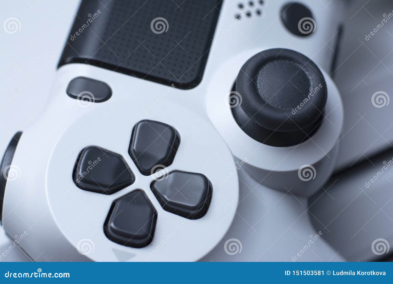 Joystic. Macro Gamepad. Video Game Controller. Close Up. Stock Image ...