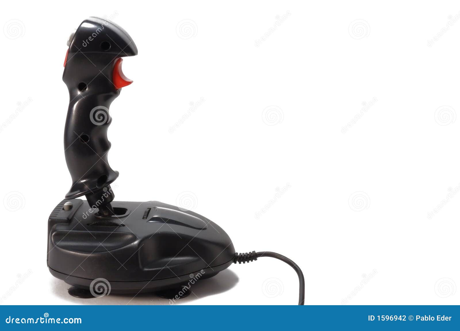 Joystick stock photo. Image of game, electronic, white - 1596942