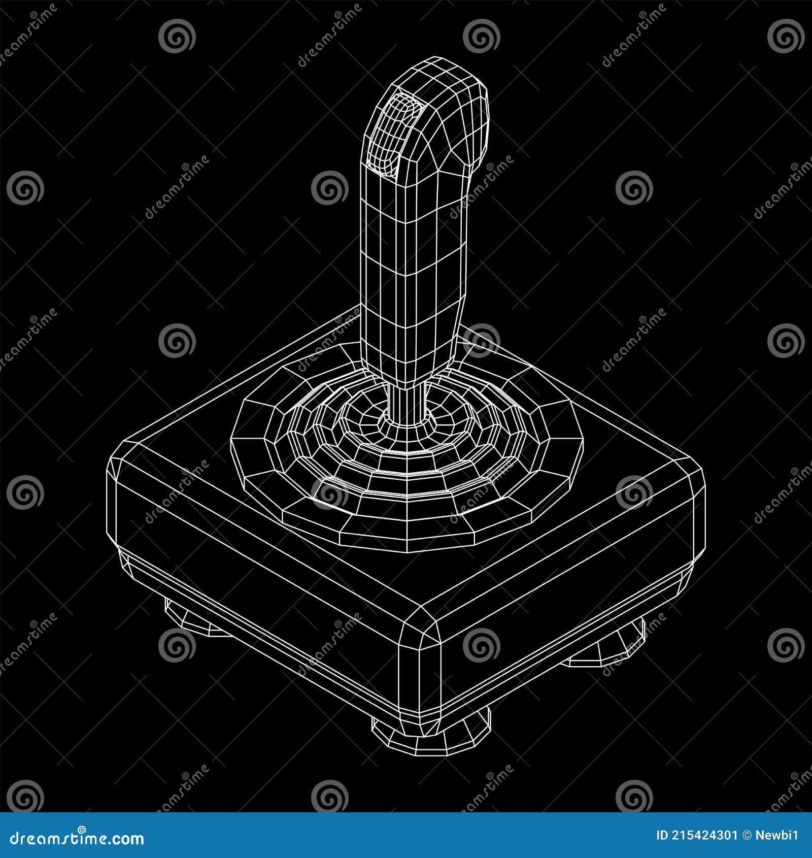 Joystick with Buttons. Retro Video Game Controller Gamepad Stock Vector ...