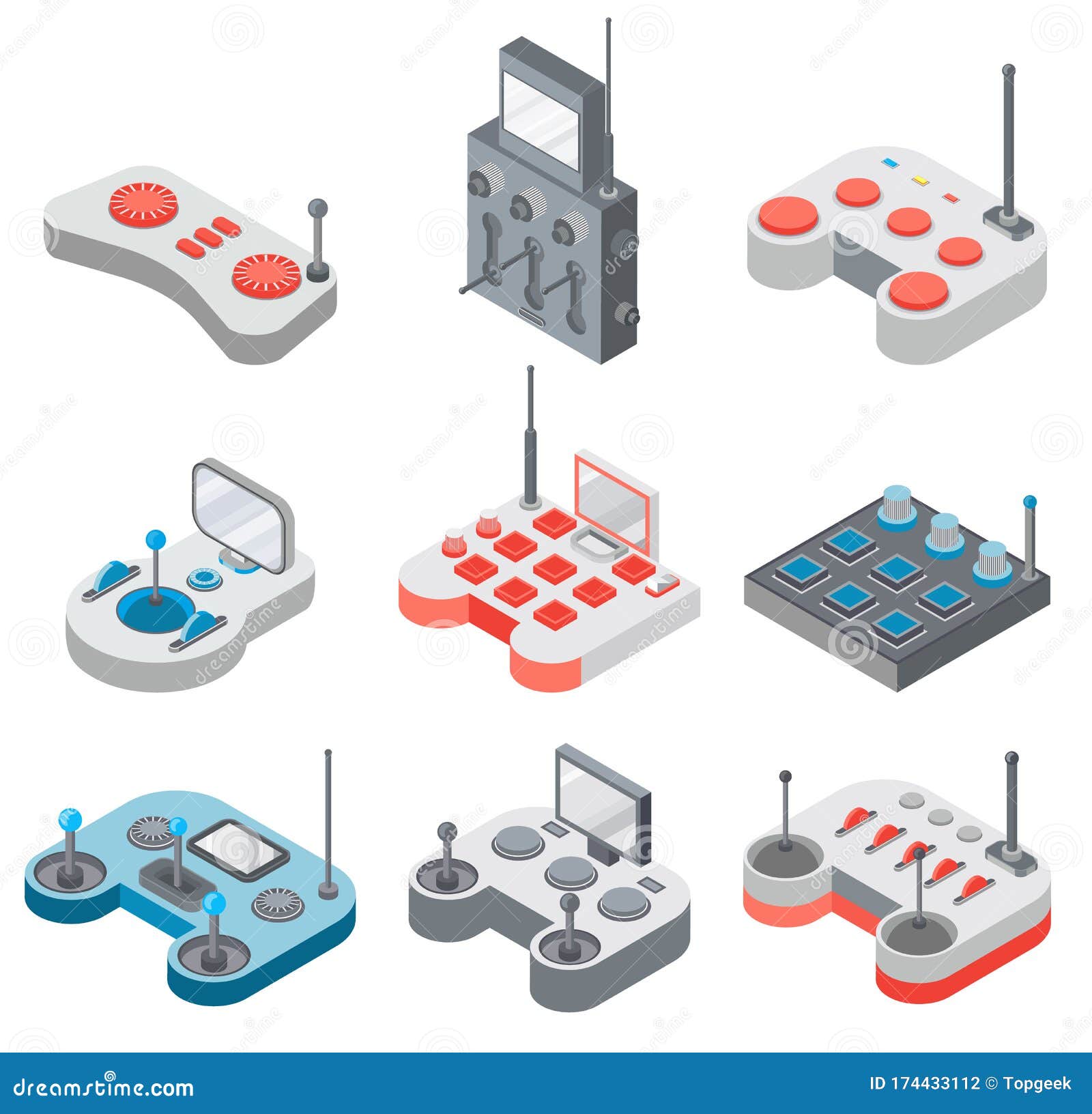 Joystick for Drone, Remote Controller, Air Vector Stock Vector ...