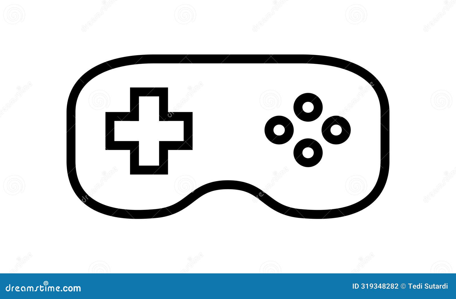 Joystick Game Controller Icon, Game Console Symbol for Web or Mobile ...