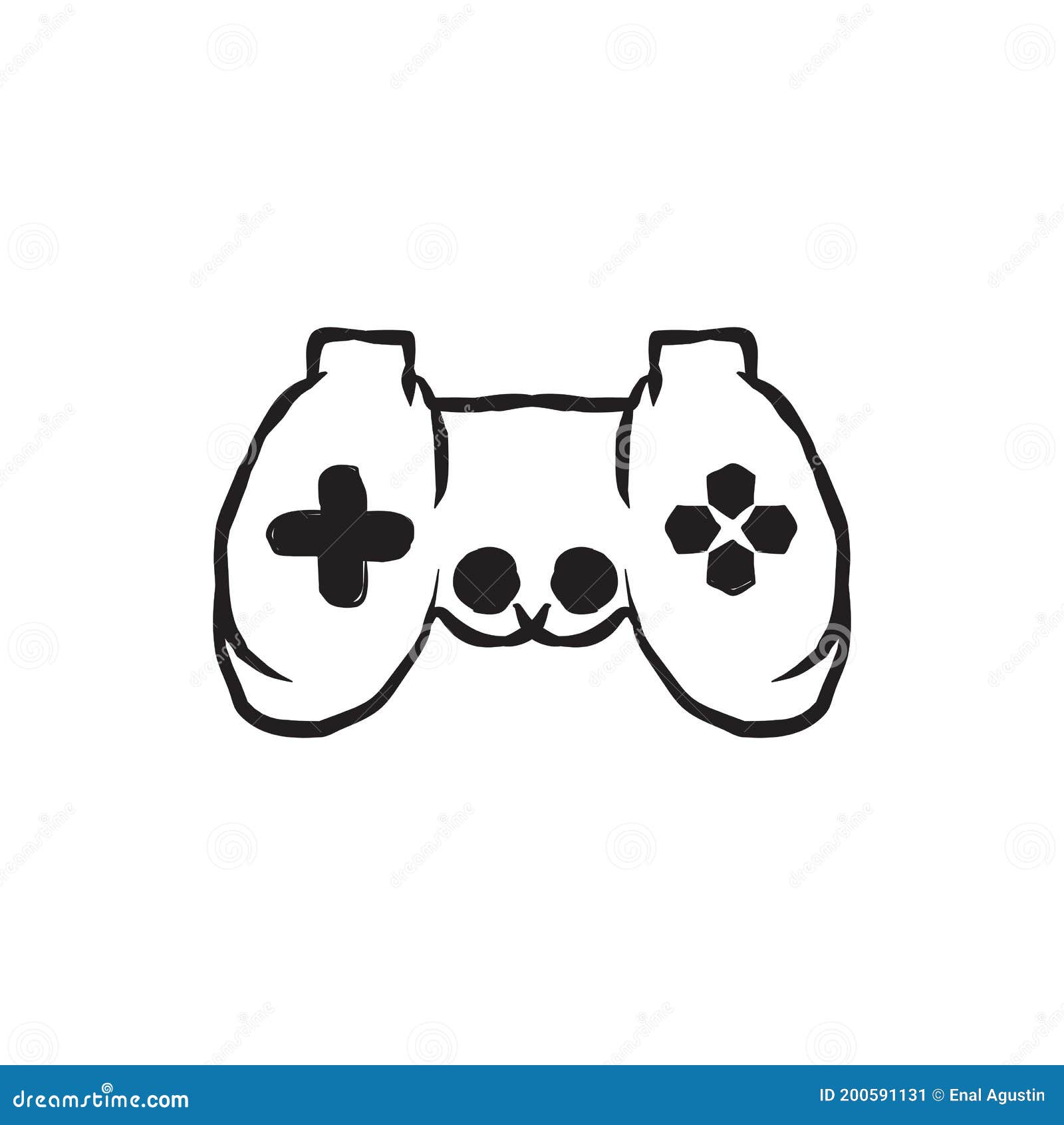 Joystick Game Controller Logo Design Template Stock Vector ...