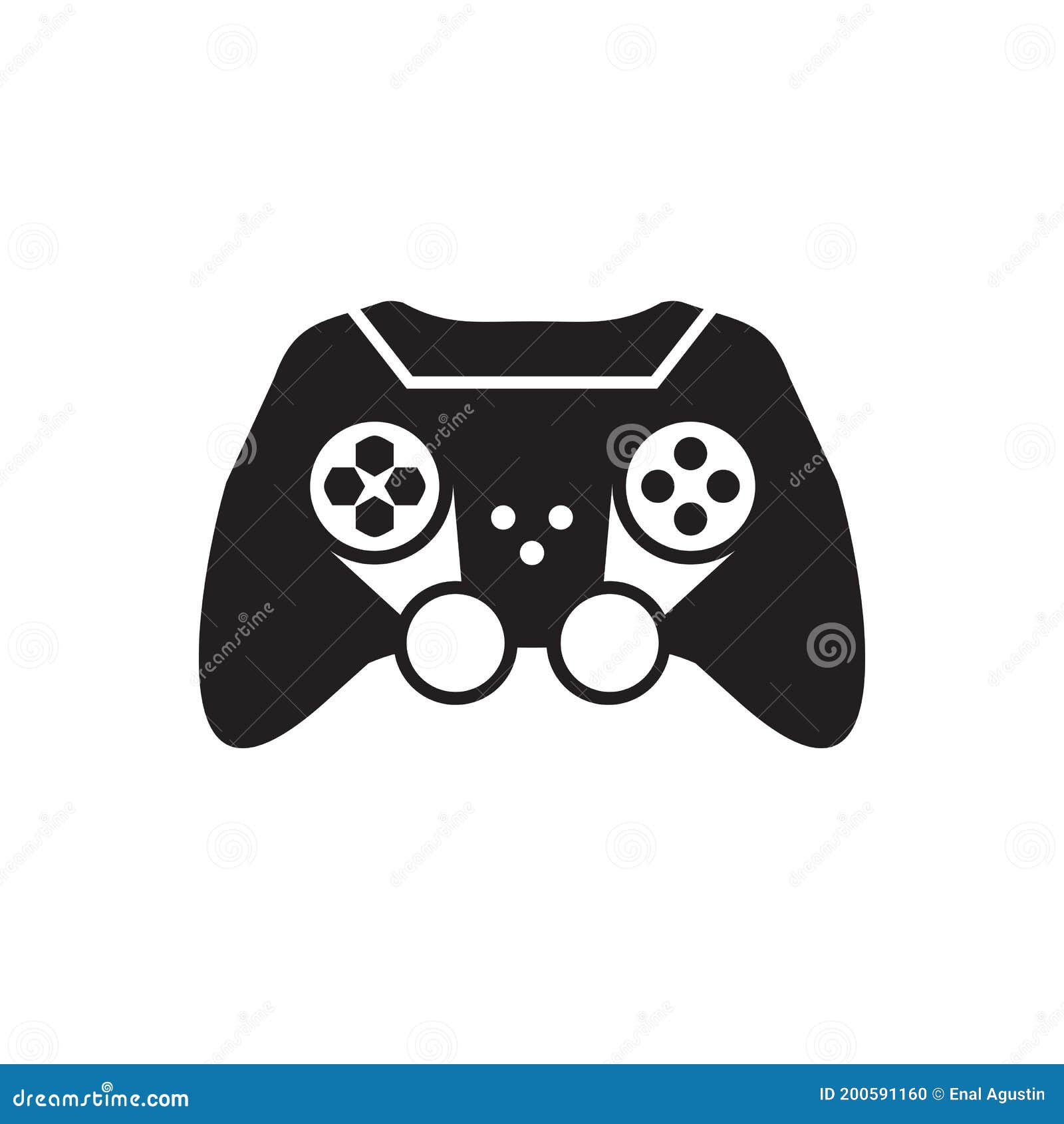 Joystick Game Controller Logo Design Template Stock Illustration ...