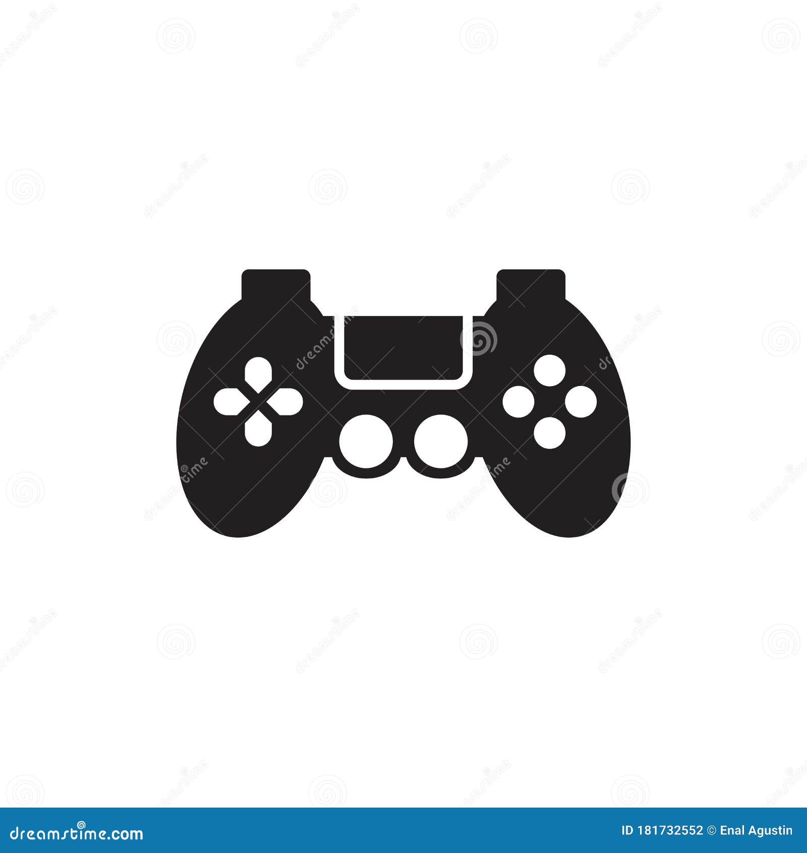 Joystick Gamer Logo Design Template Stock Vector - Illustration of icon ...
