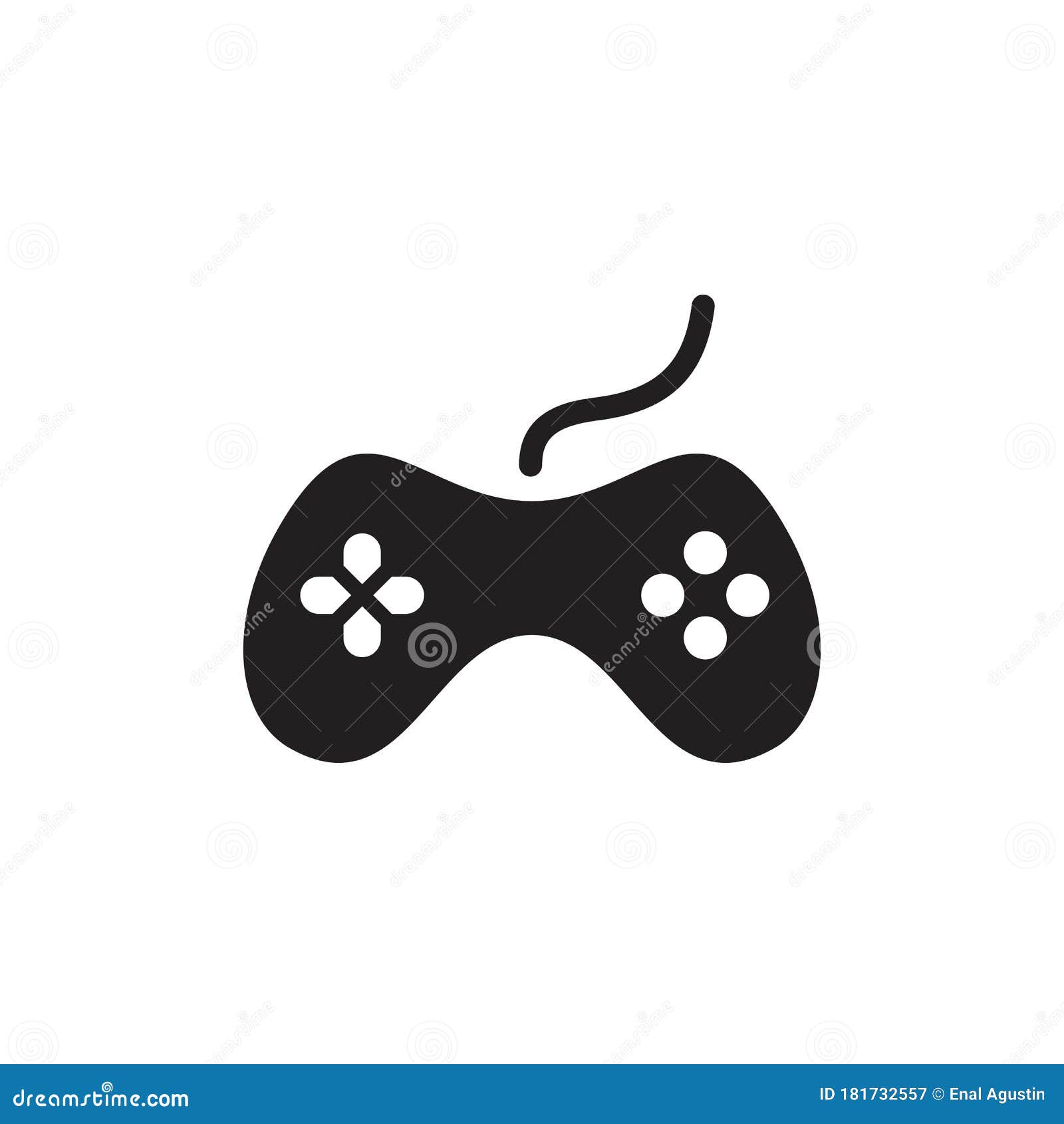 Joystick Gamer Logo Design Template Stock Vector - Illustration of ...
