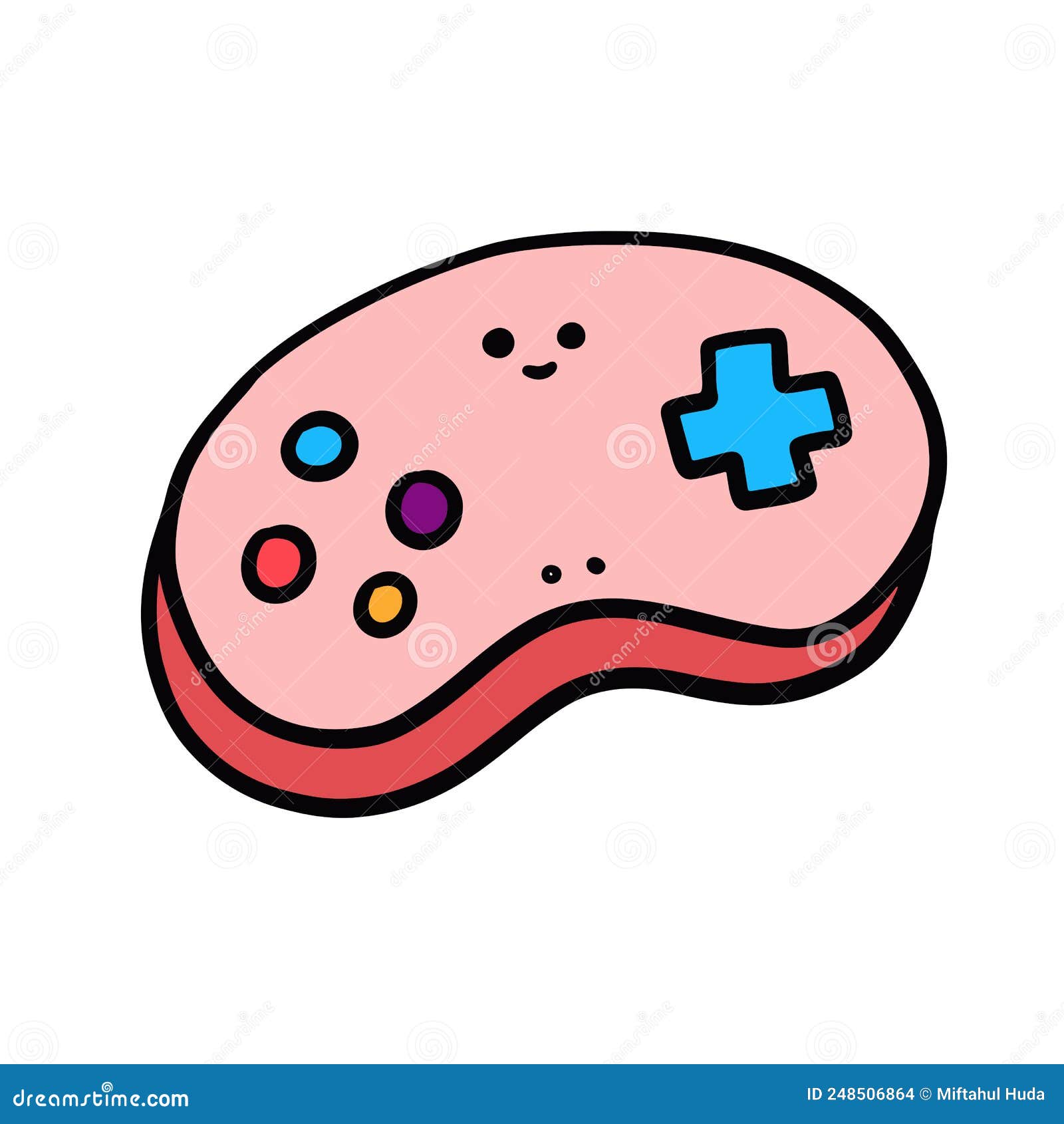 Joystick Hand Drawn. Simple and Cute Illustrations in Vector Design ...