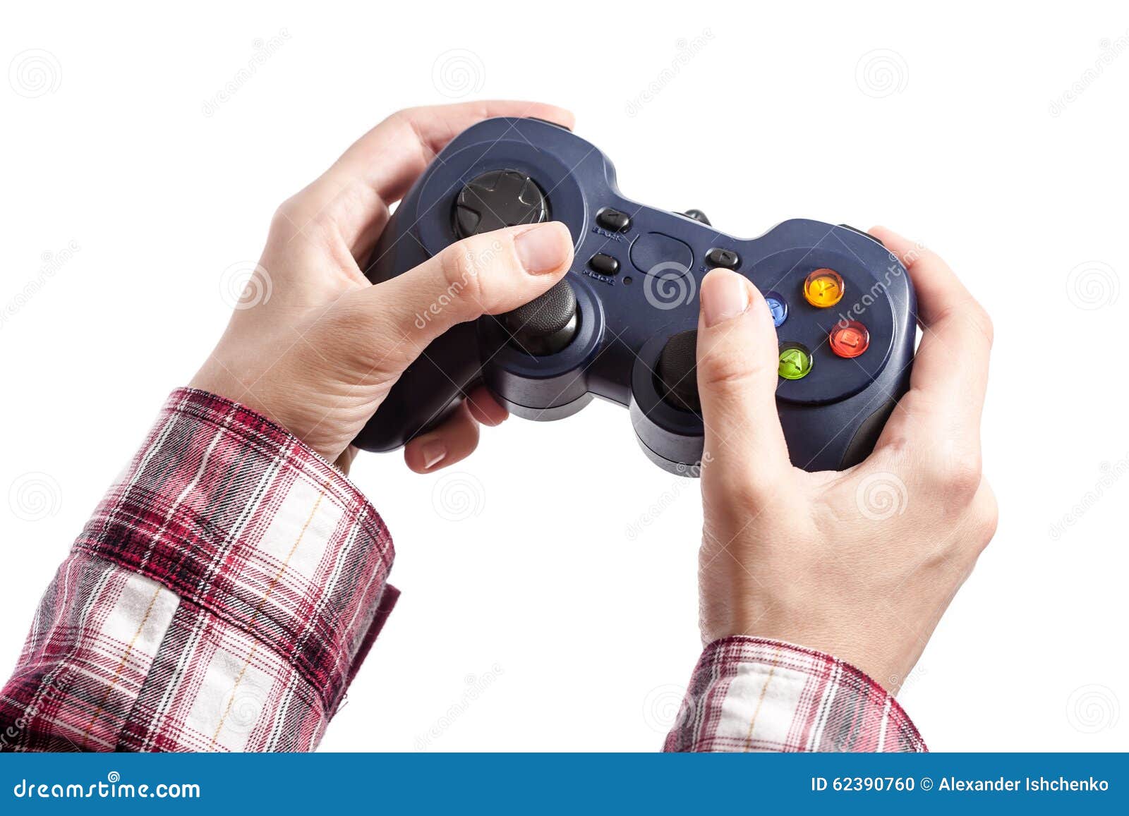 Joystick in hands stock photo. Image of people, hand - 62390760