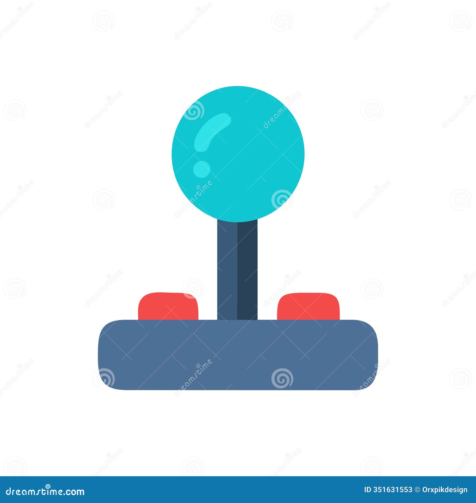 Joystick Icon for Gaming Interfaces Stock Illustration - Illustration ...