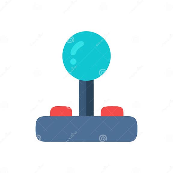 Joystick Icon for Gaming Interfaces Stock Illustration - Illustration ...