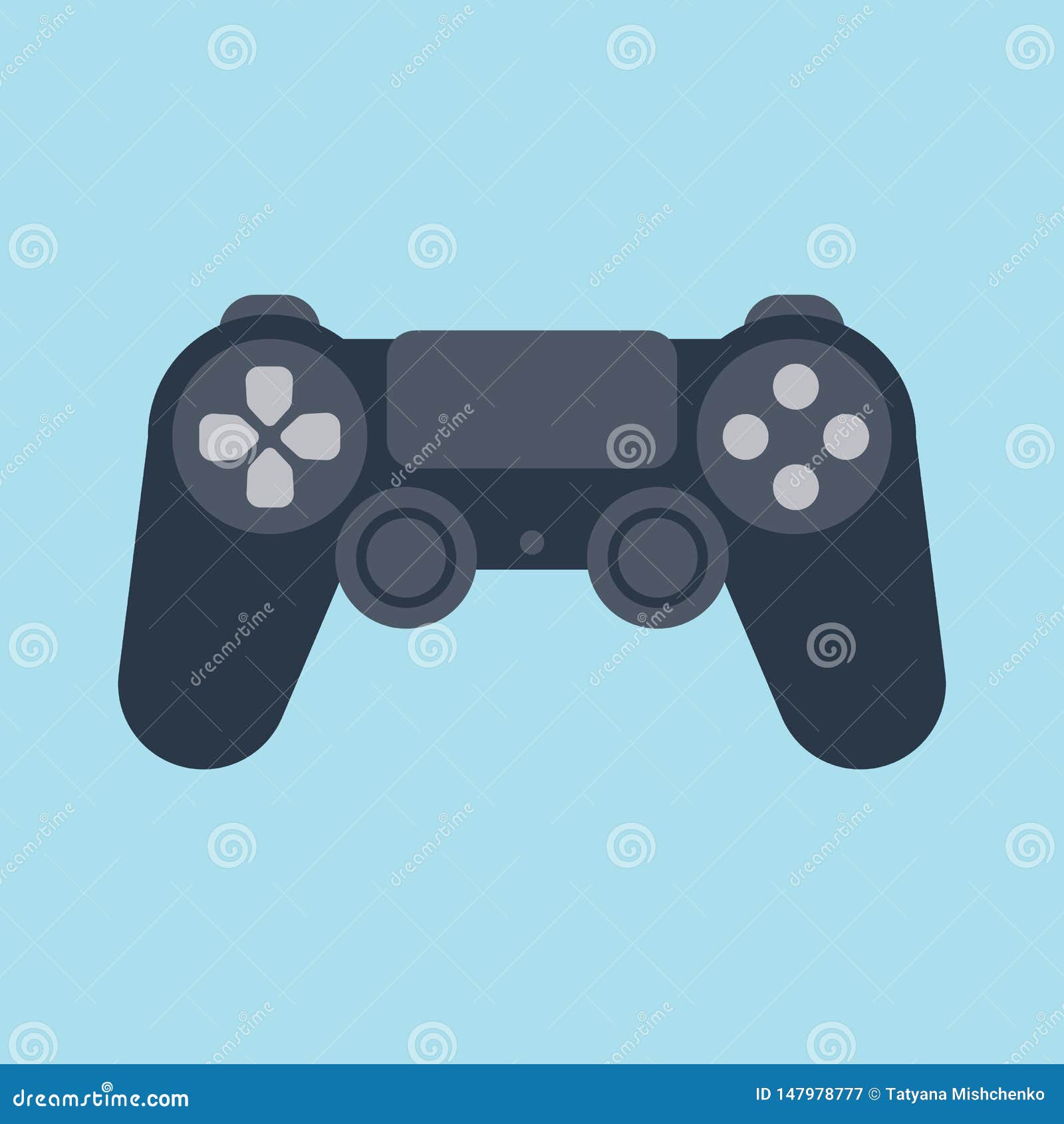 Joystick Icon. Vector Color Flat Joystick Stock Illustration ...