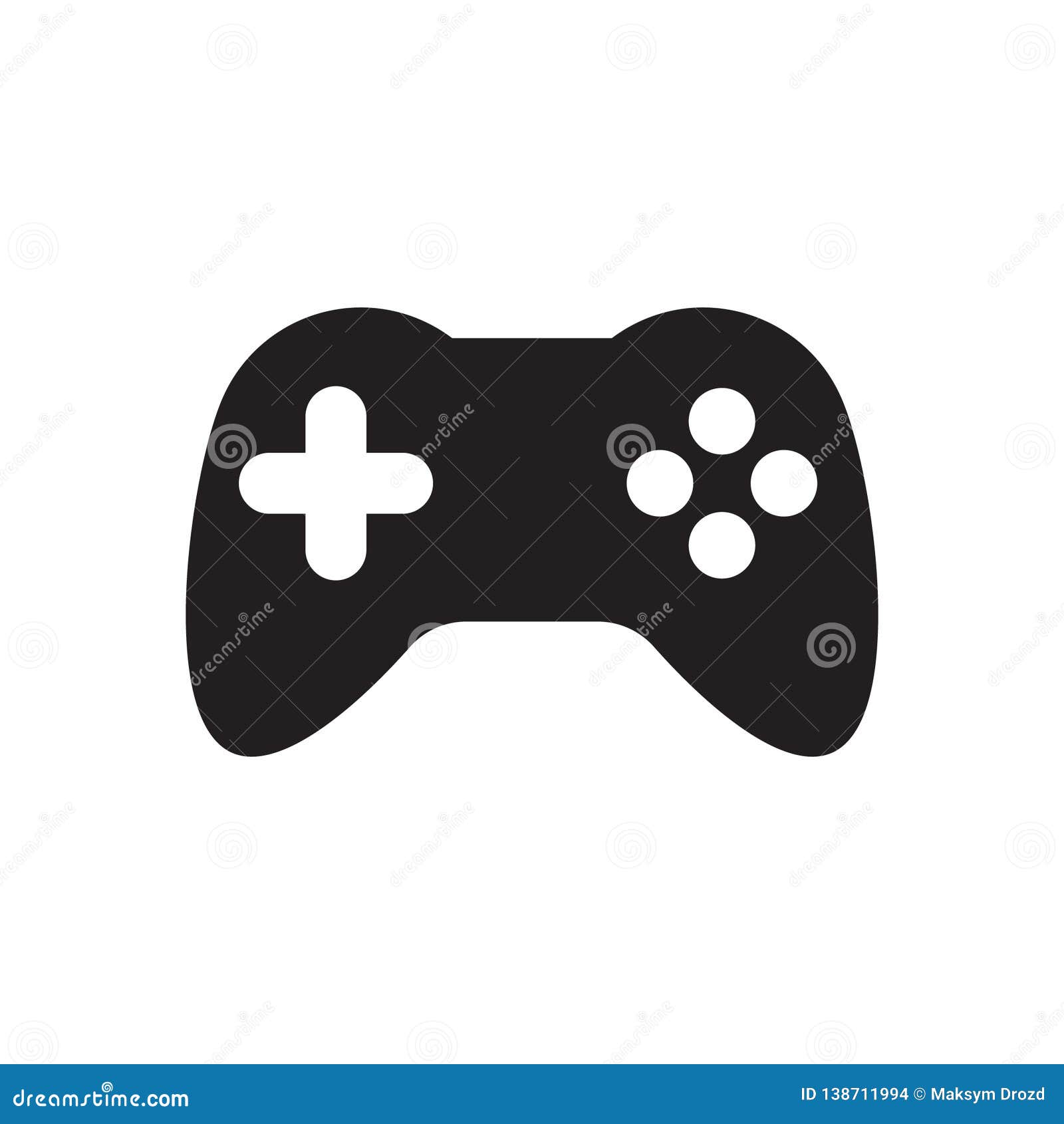 Joystick icon vector stock vector. Illustration of controller - 138711994