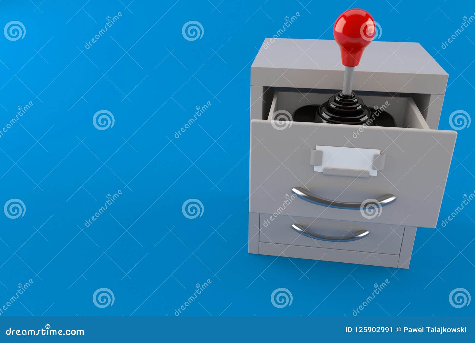 Joystick inside archive stock illustration. Illustration of space ...