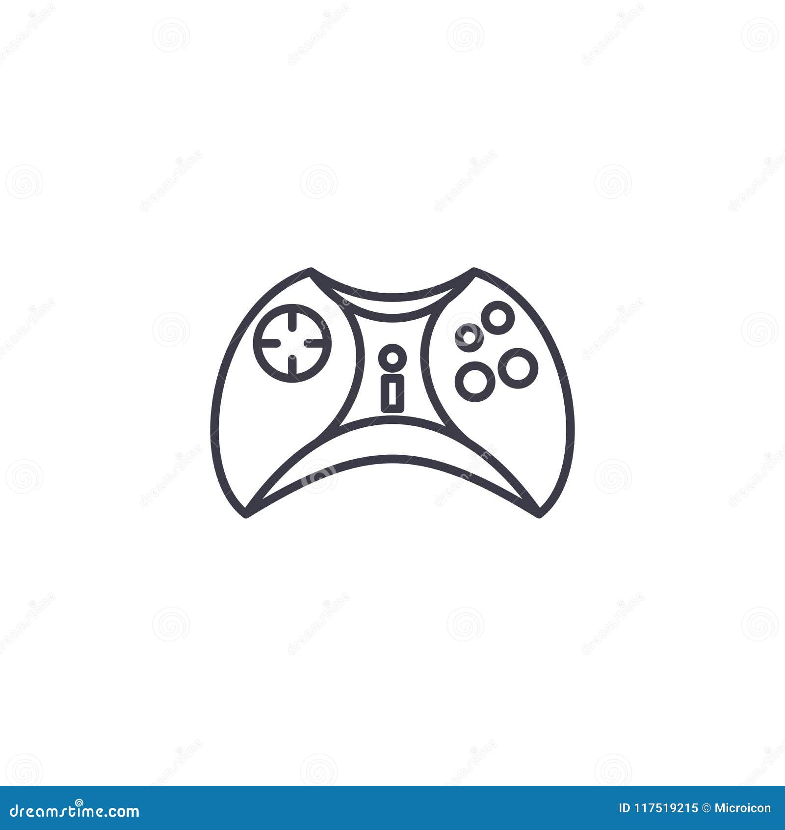 Joystick Linear Icon Concept. Joystick Line Vector Sign, Symbol ...