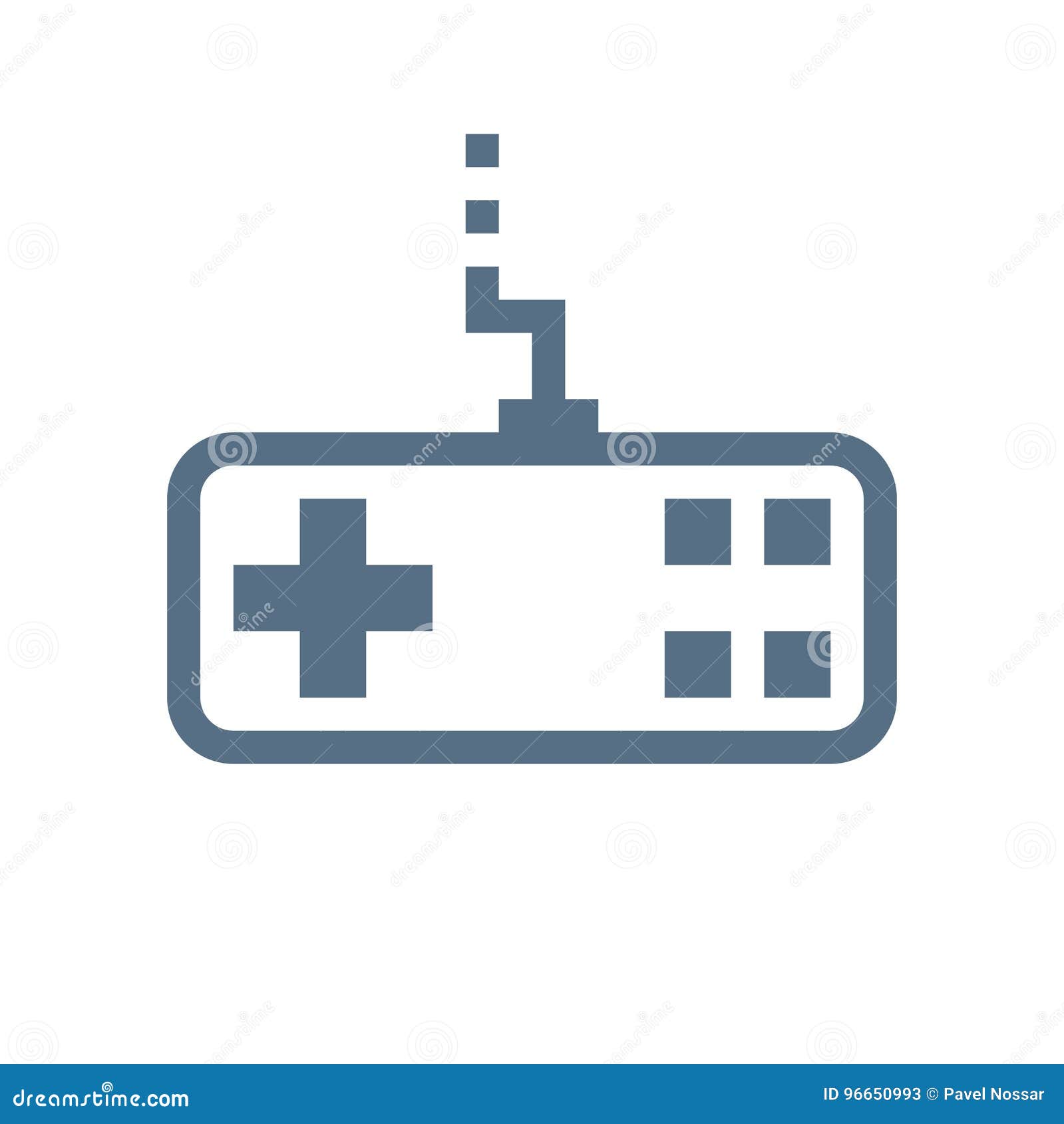 Joystick Linear Vector Icon Stock Vector - Illustration of button ...