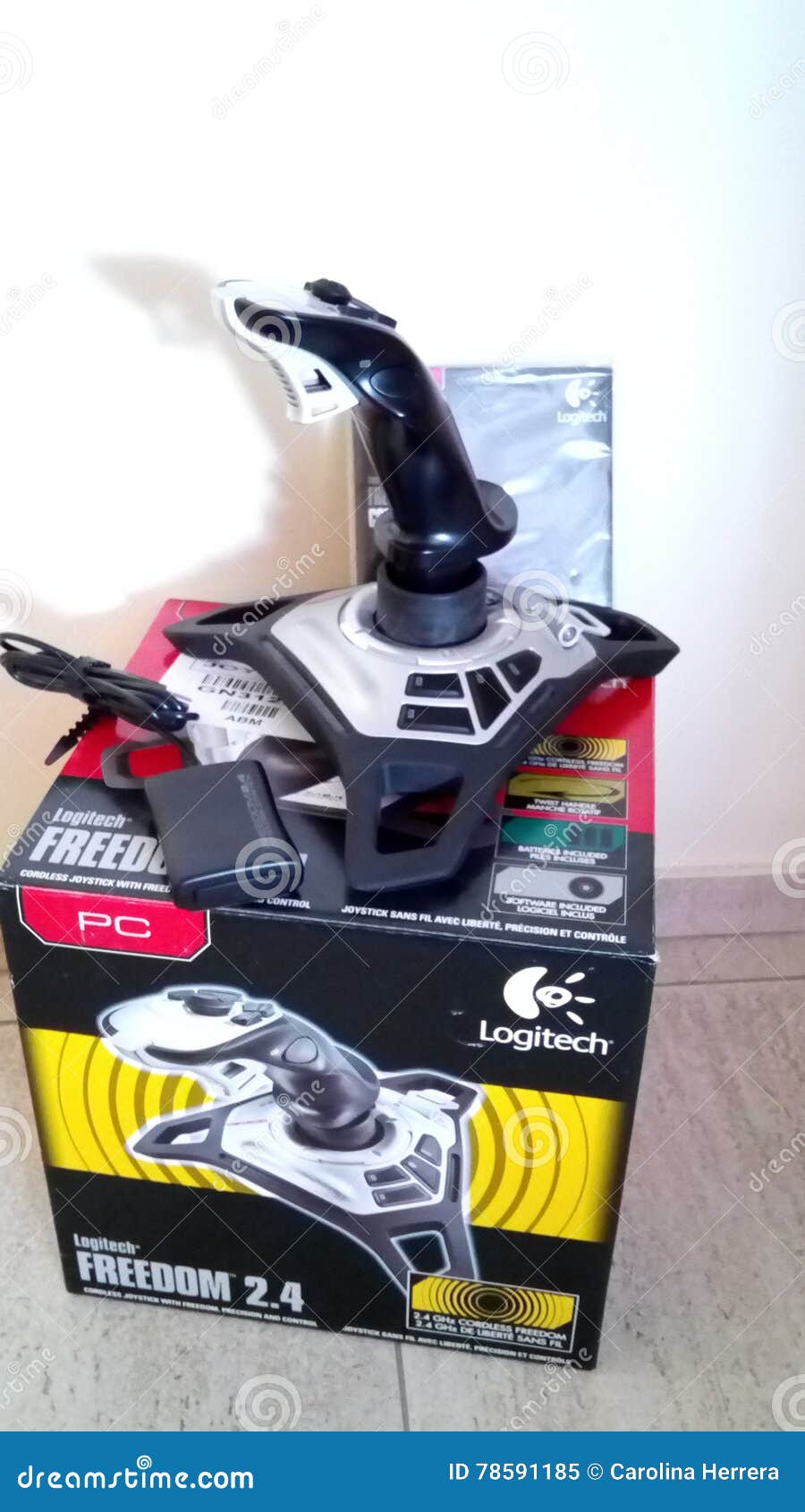 Joystick logitech editorial image. Image of joystick - 78591185