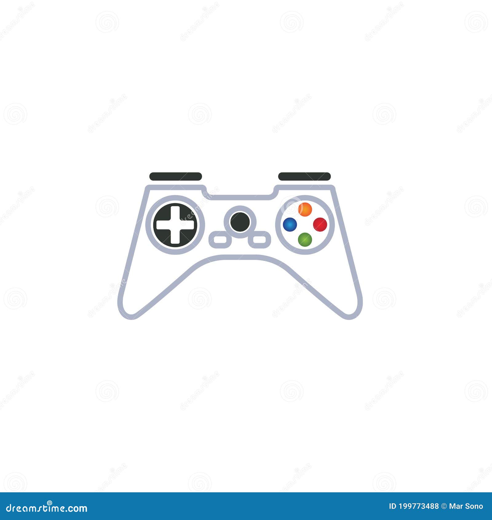 Joystick Logo Concept Design Vector Stock Vector - Illustration of ...