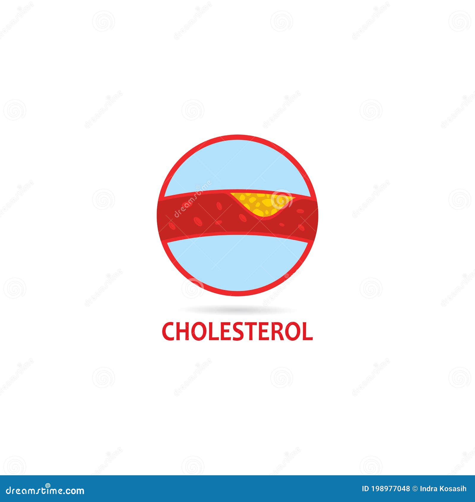 Vector of Cholesterol Plaque Icon Illustration Design Stock Vector ...