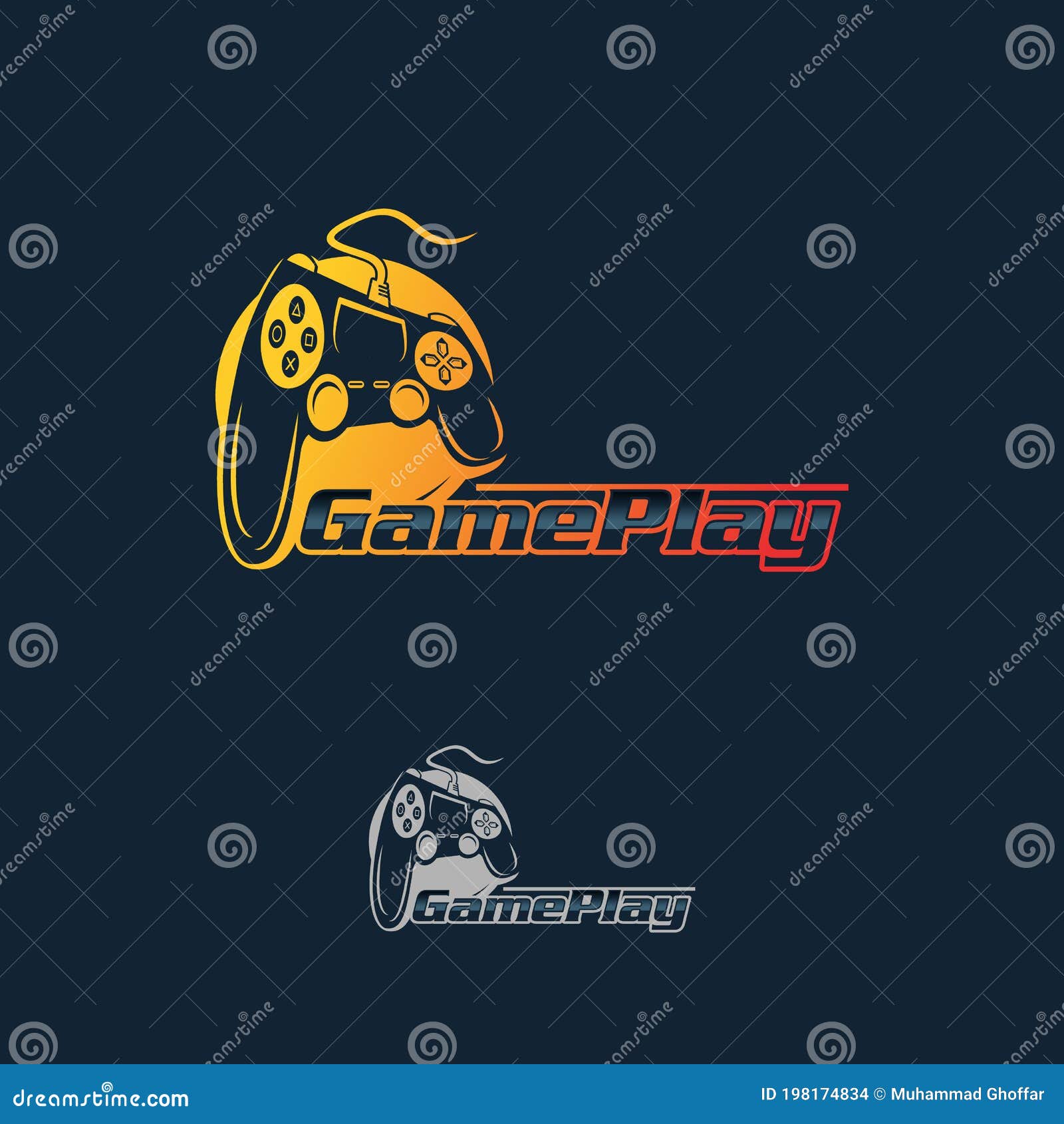 Joystick Logo for Gaming Vector Icon Illustration,Game Gaming Logo ...