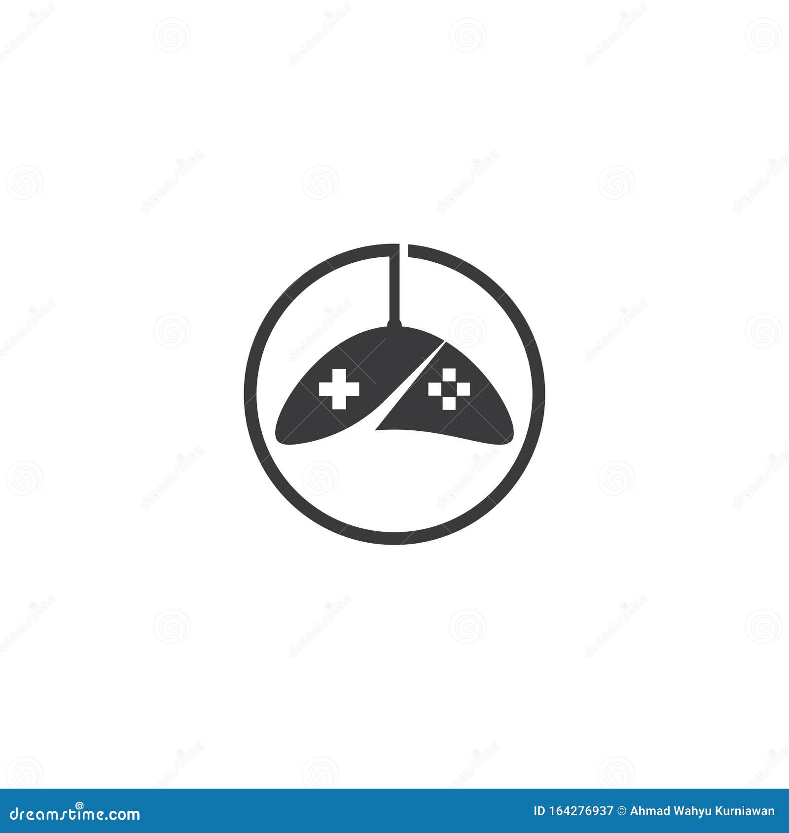 Joystick logo stock vector. Illustration of design, online - 164276937