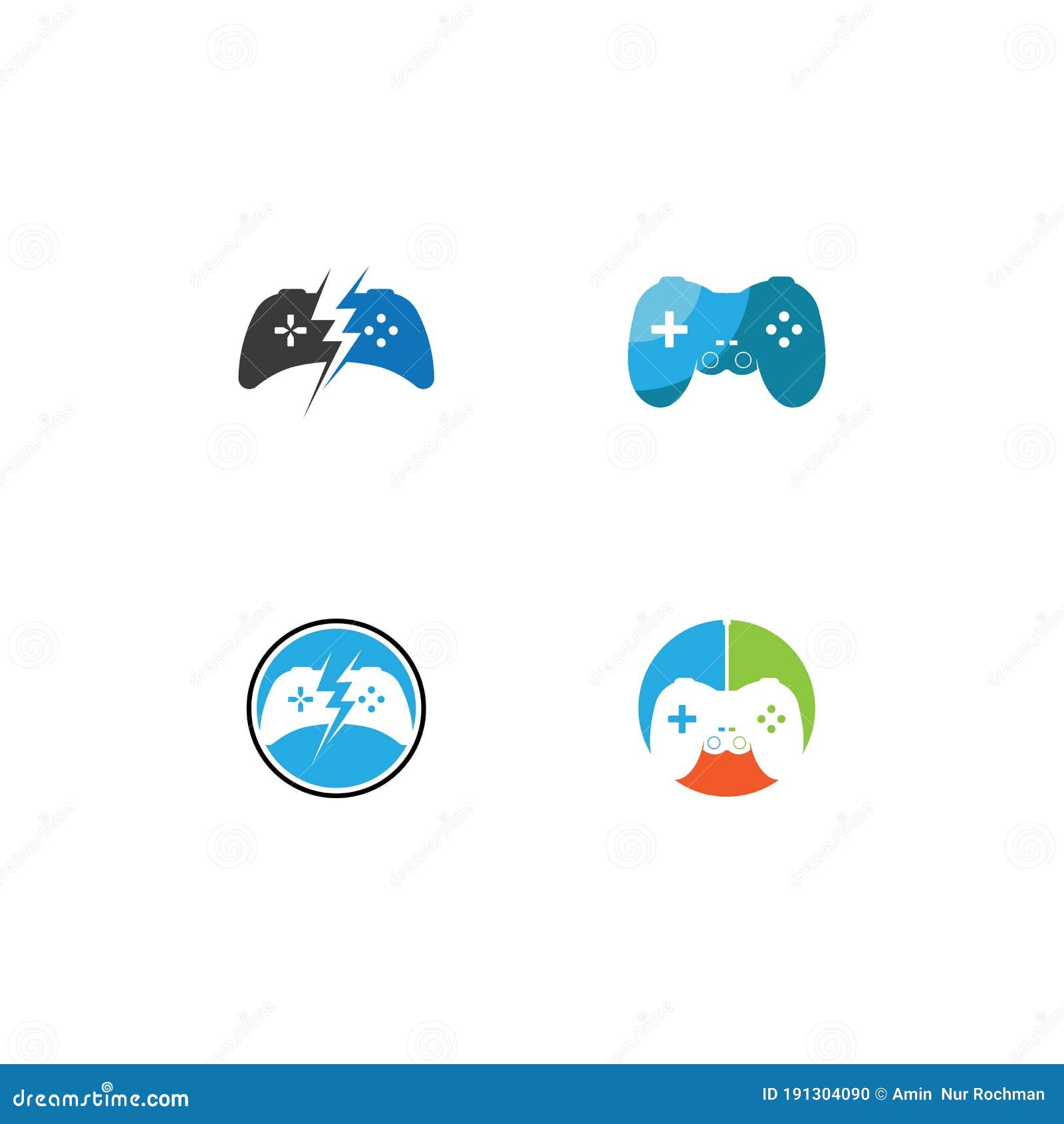 Joystick logo vector stock vector. Illustration of video - 191304090