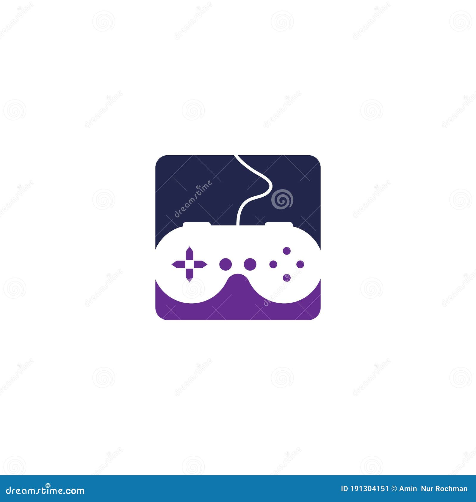 Joystick logo vector stock vector. Illustration of playroom - 191304151