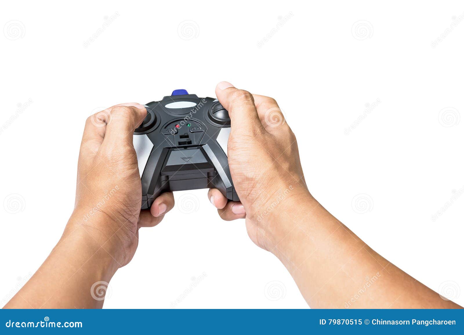 Joystick Remote Control in Hand Stock Image - Image of hobby, remote ...