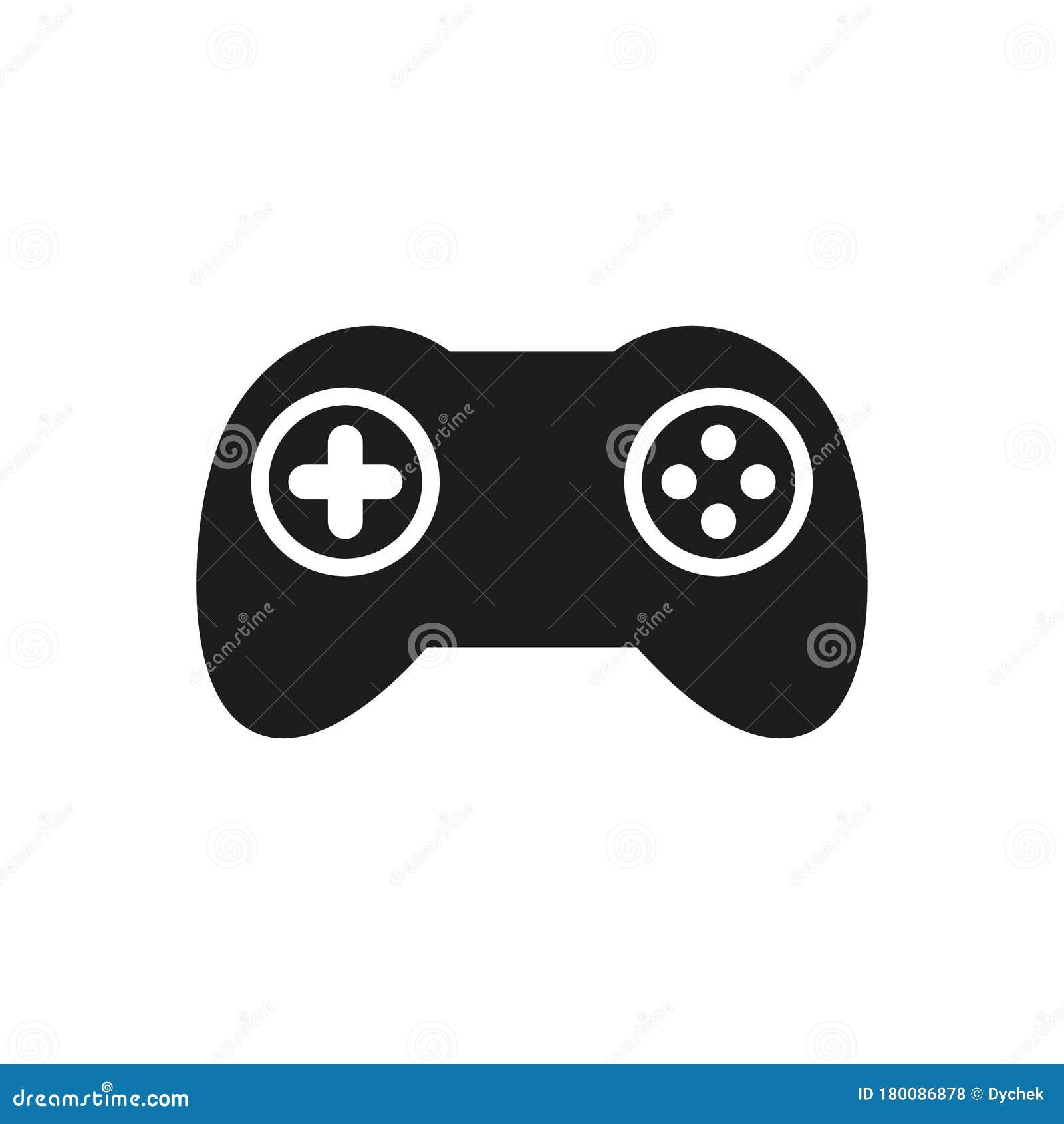 Joystick-Symbol Einfache Vektorgrafik Vektor Abbildung - Illustration ...