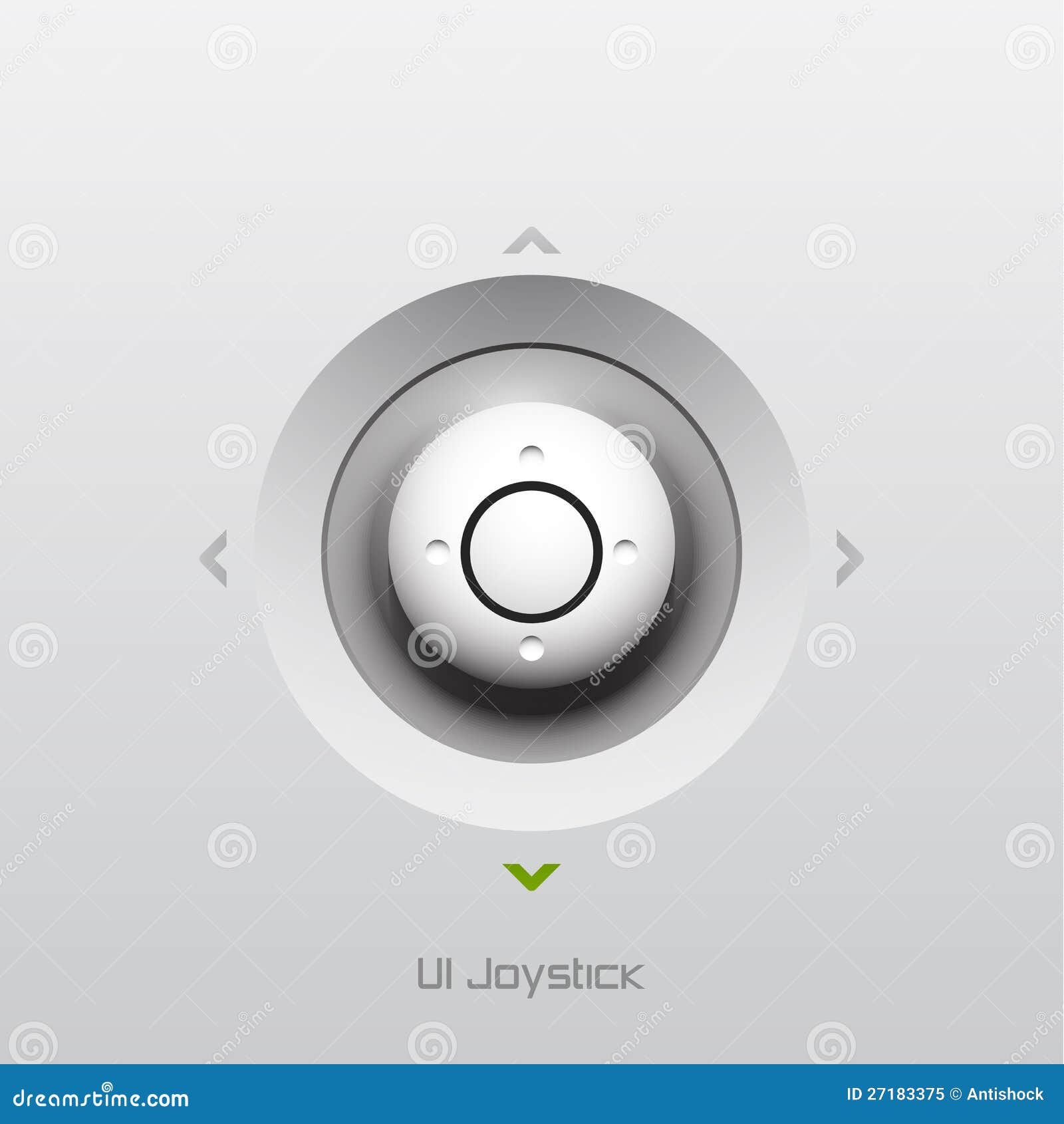 Joystick UI button design stock vector. Illustration of button - 27183375