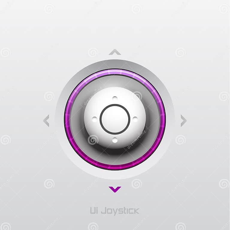 Joystick UI button design stock vector. Illustration of move - 27195041