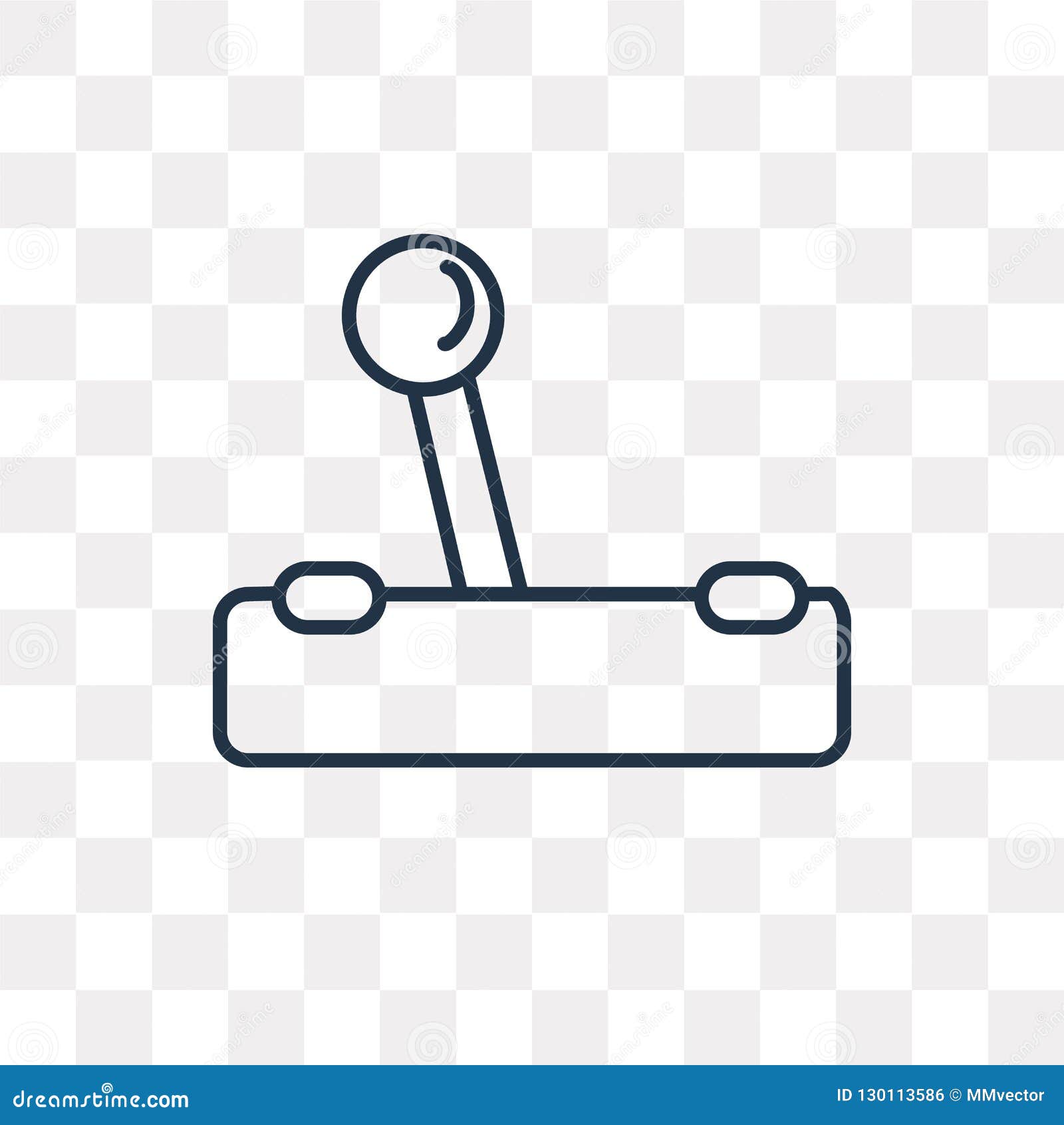 Joystick Vector Icon Isolated on Transparent Background, Linear Stock ...