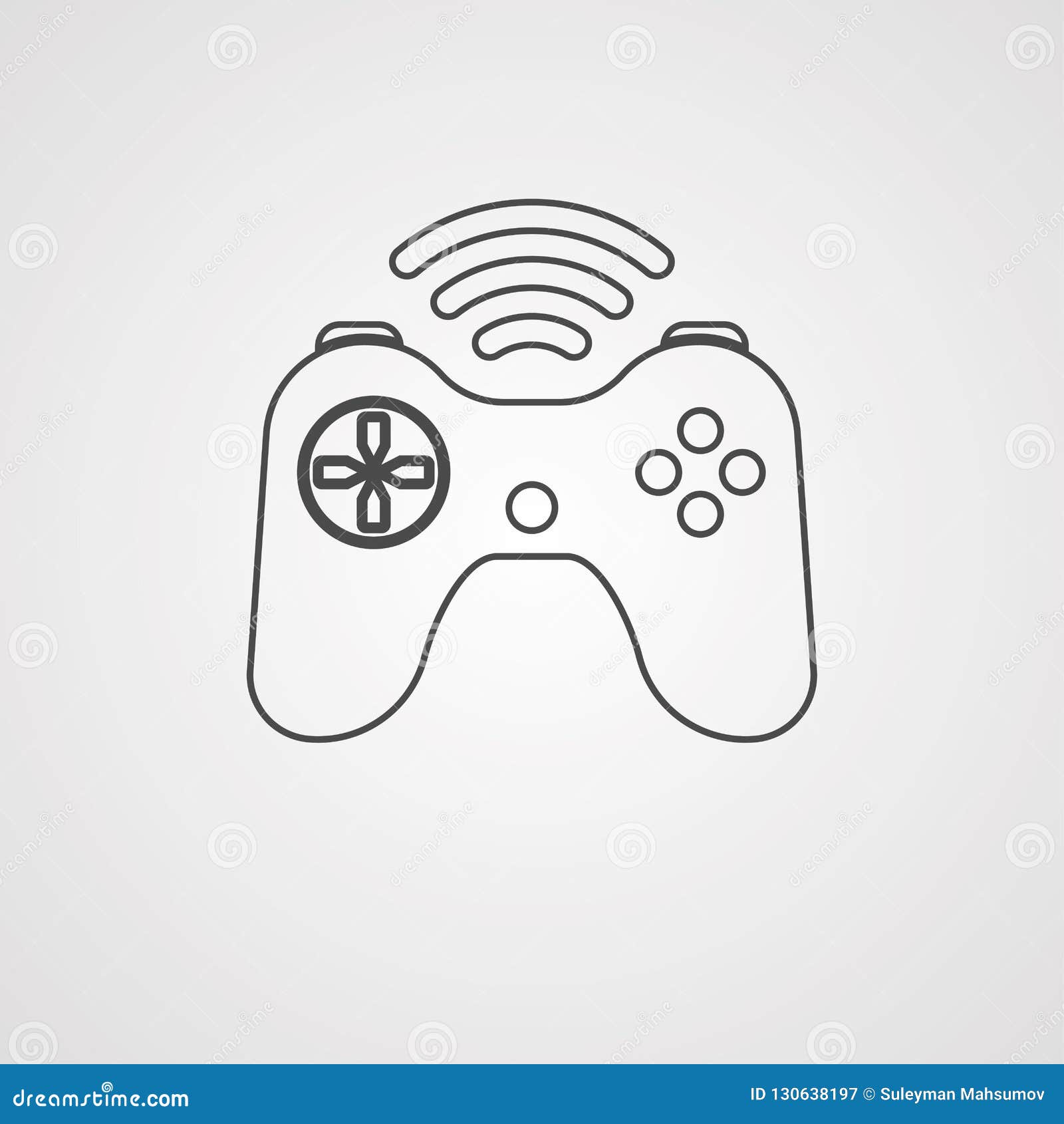 Joystick Vector Icon Sign Symbol Stock Vector - Illustration of mobile ...