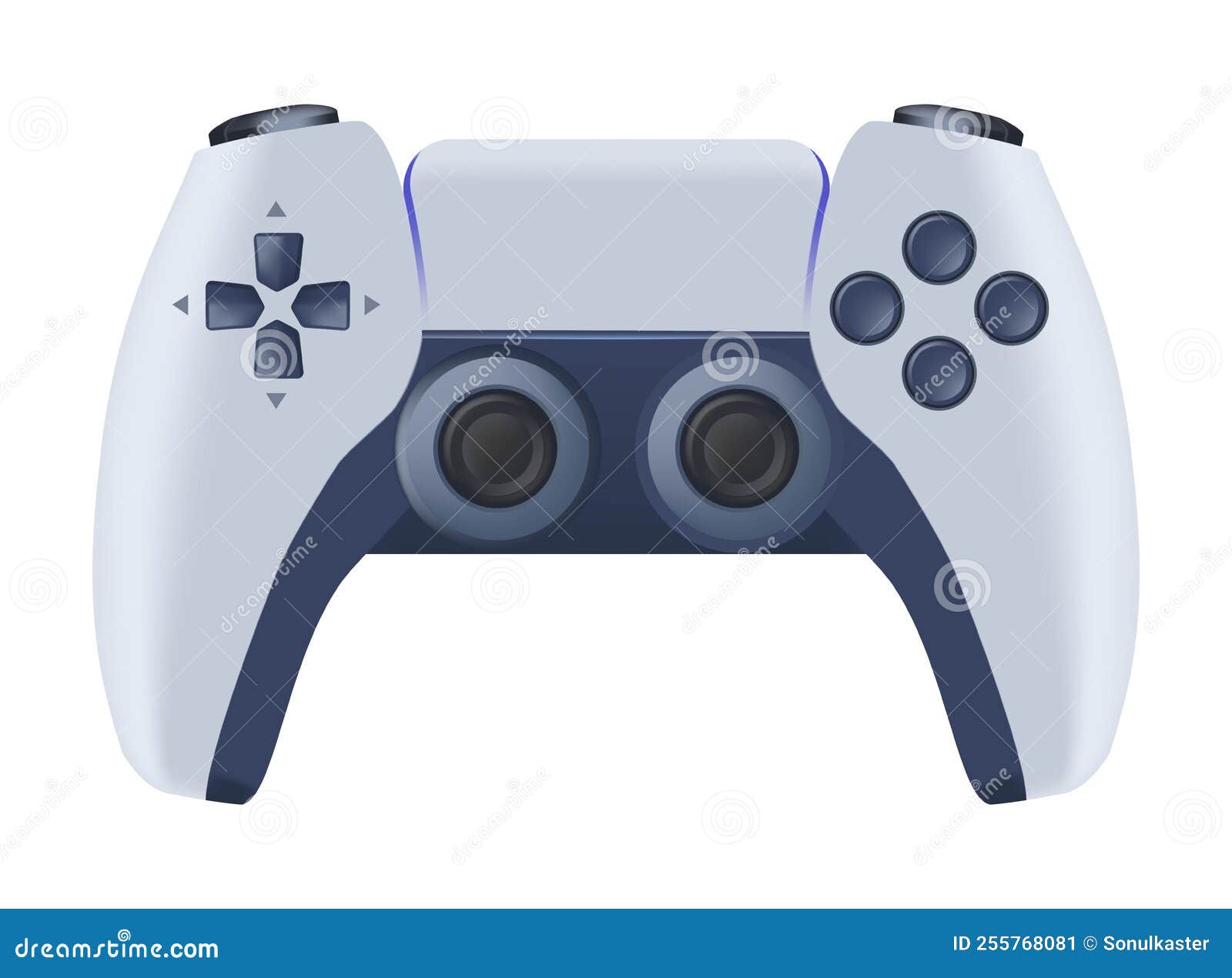 Joysticks or Gamepad with Buttons, Video Games Stock Vector ...
