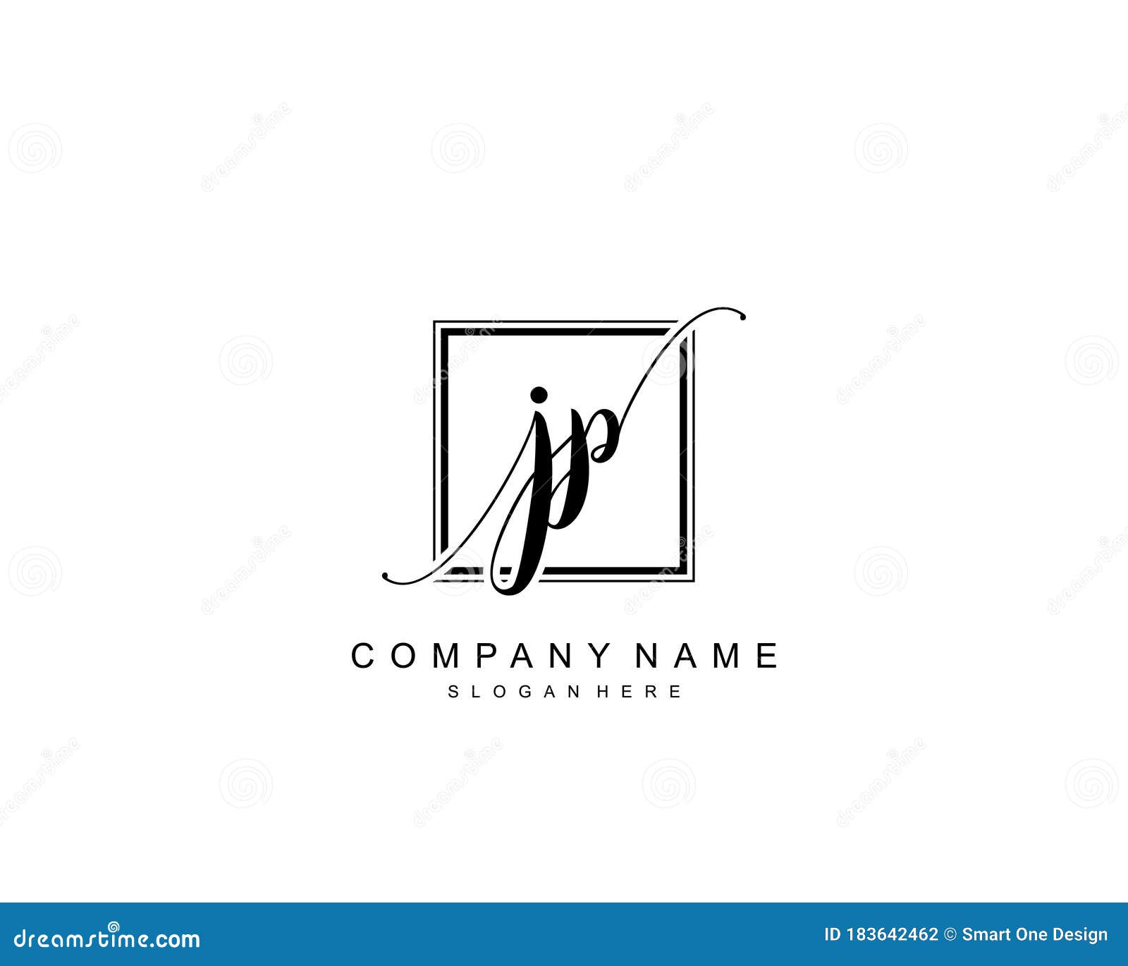 Initial JP Signature Logo Template Vector Stock Vector - Illustration ...
