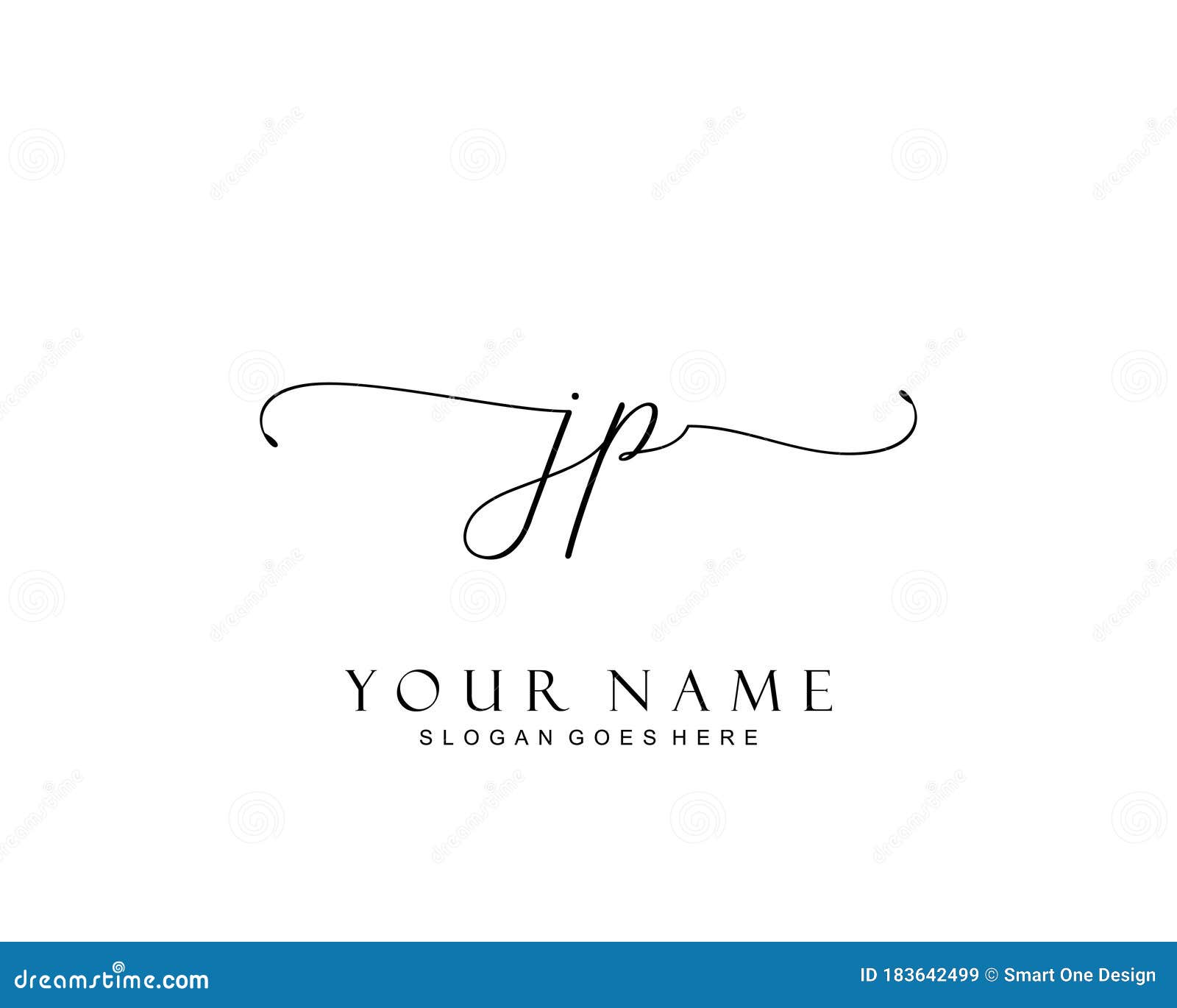 Initial JP Signature Logo Template Vector Stock Vector - Illustration ...