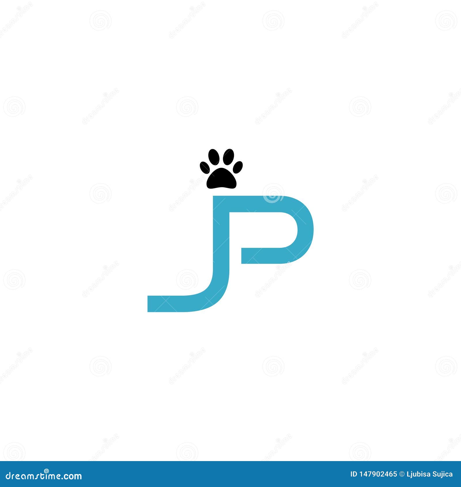 JP Initial Logo icon stock vector. Illustration of estate - 147902465