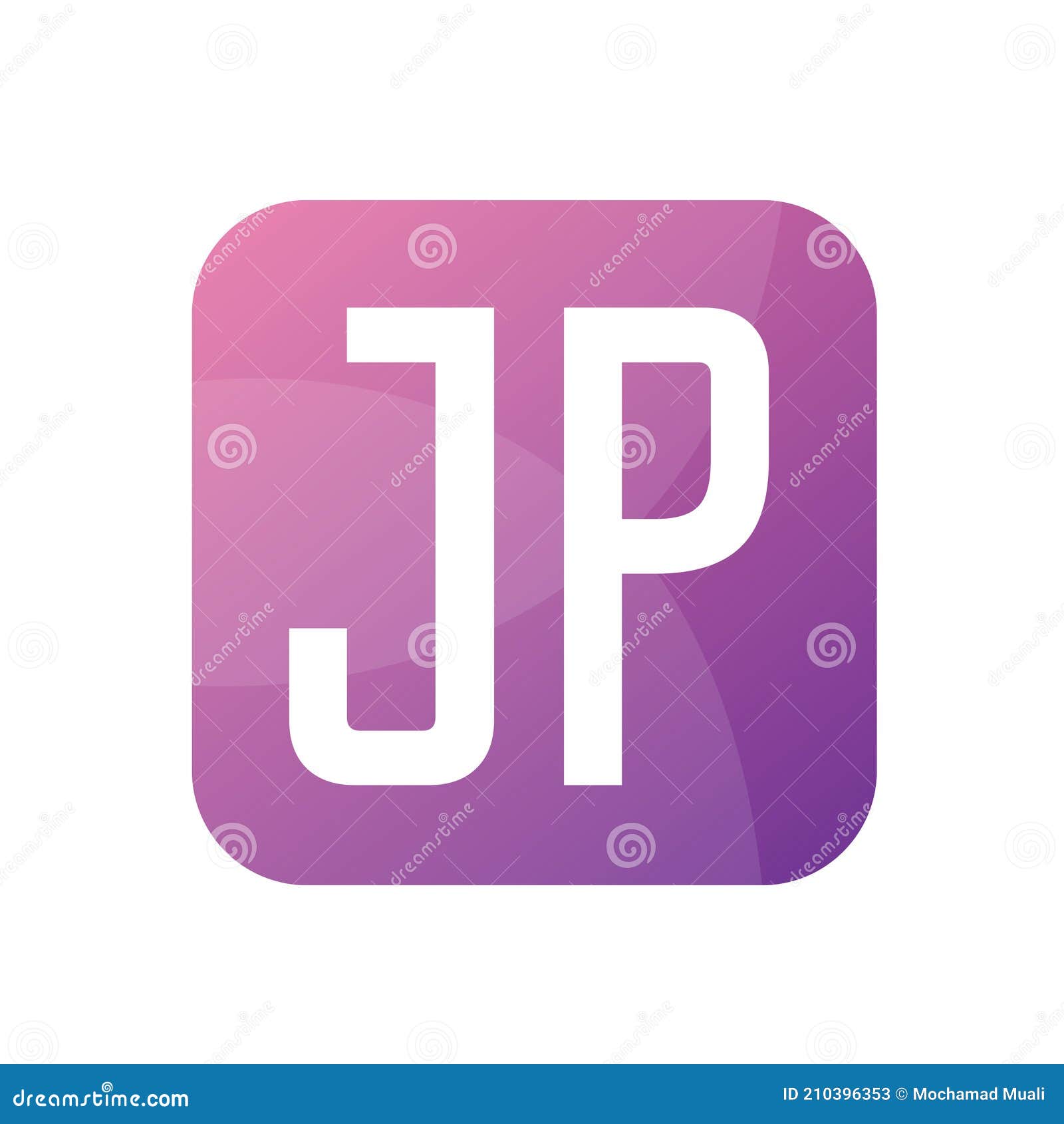 JP Letter Logo Design with Simple Style Stock Vector - Illustration of ...