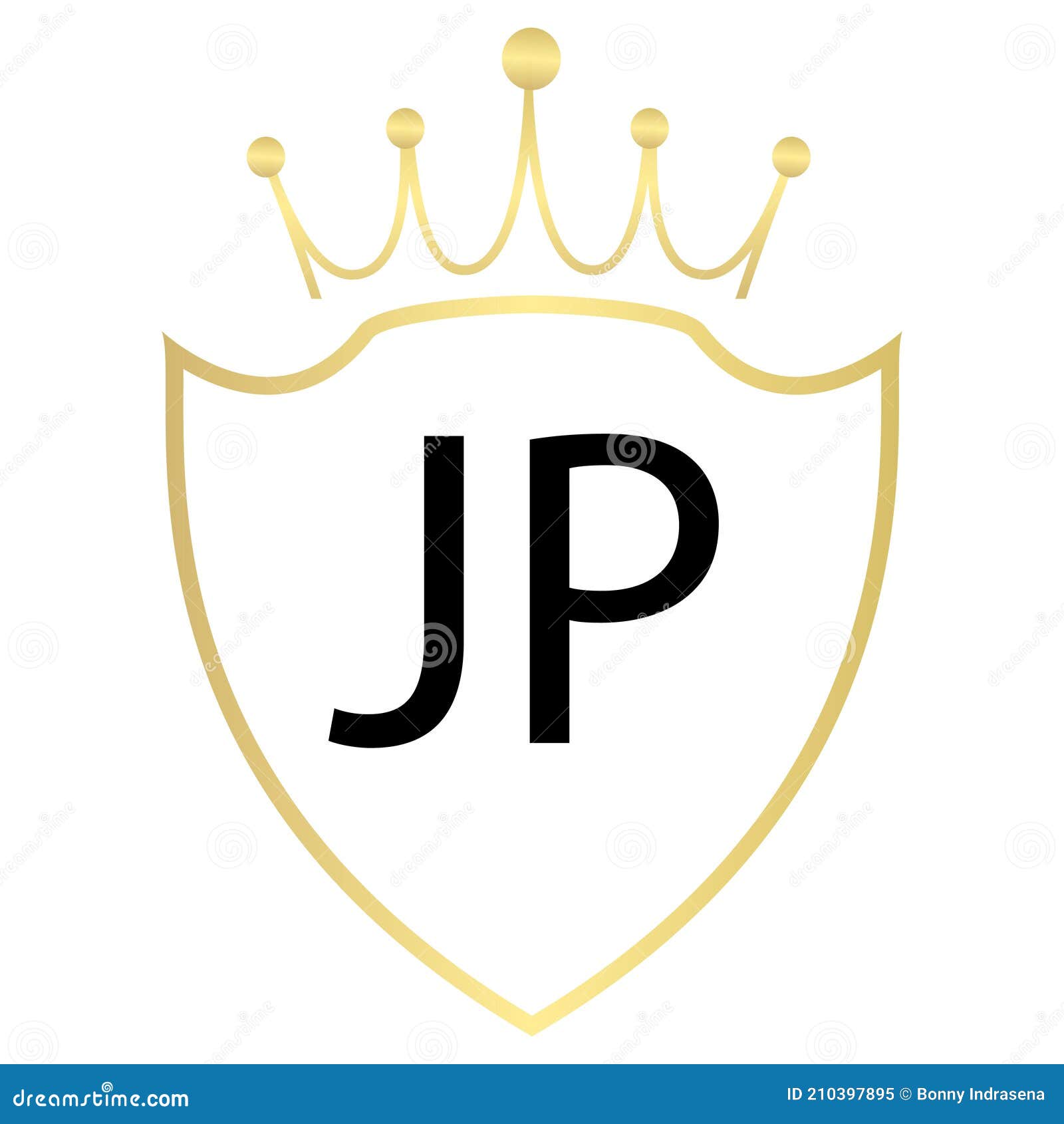 JP Letter Logo Design with Simple Style Stock Vector - Illustration of ...