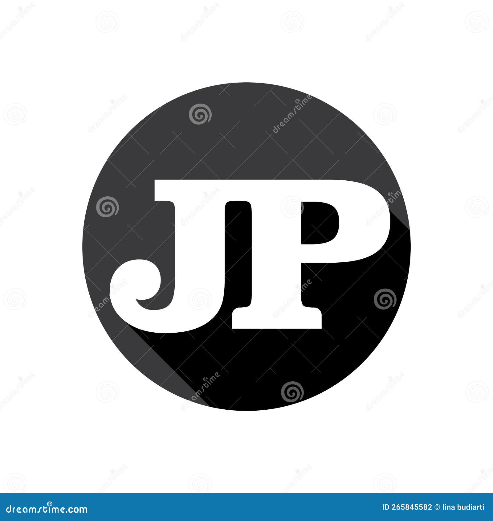 JP letter logo stock illustration. Illustration of logo - 265845582