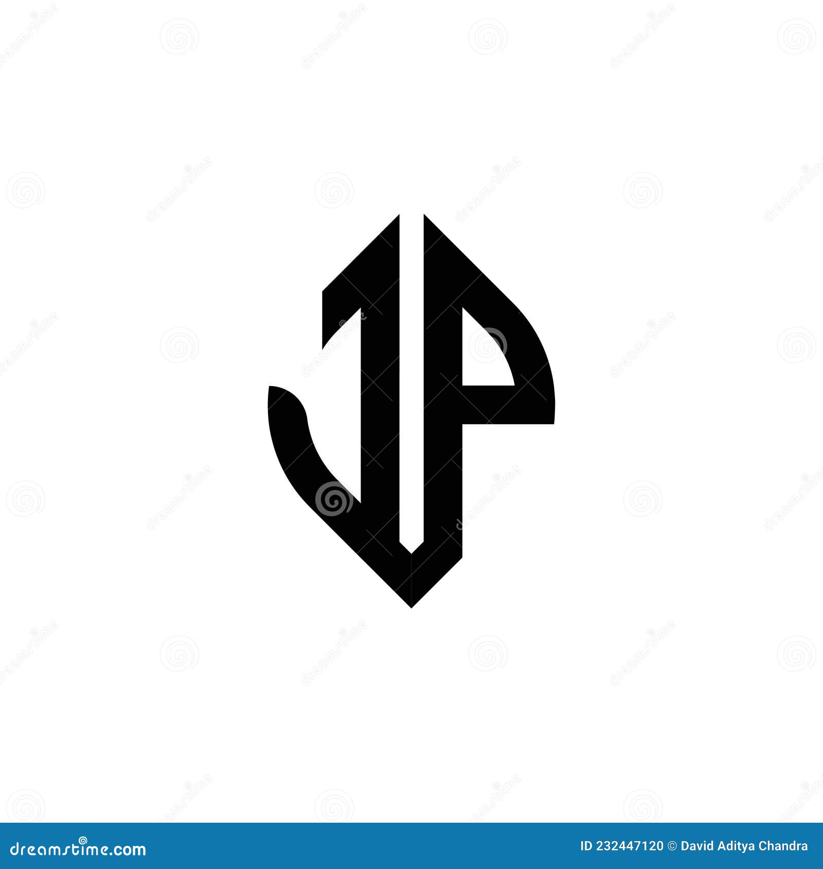 JP Logo Monogram Geometric Shape Style Stock Vector - Illustration of ...