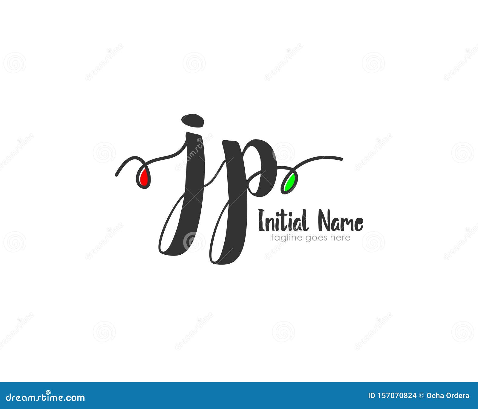 JP Signature Initial Logo Template Vector. Initial Signature Logo ...