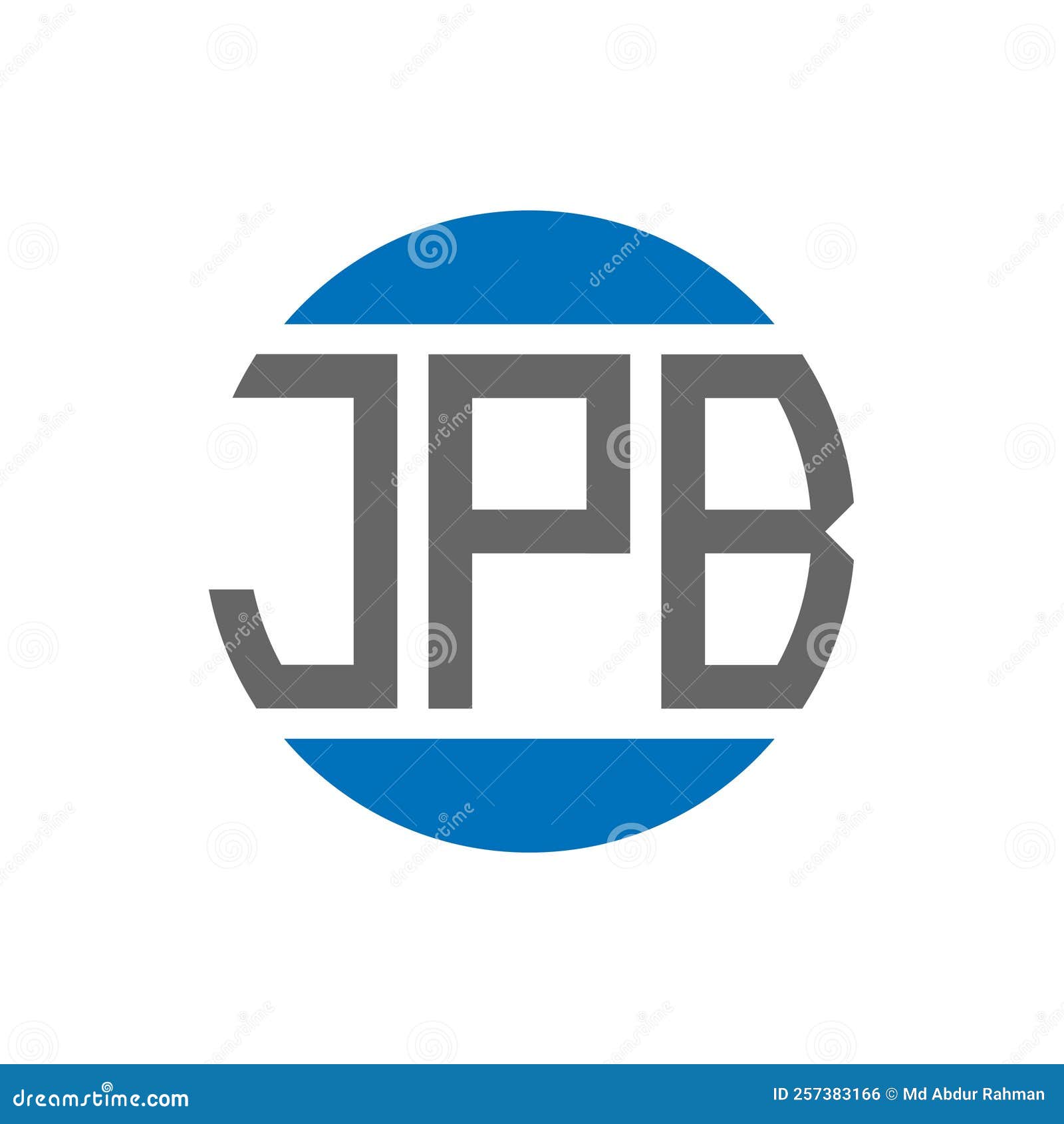 JPB Letter Logo Design on White Background. JPB Creative Initials ...