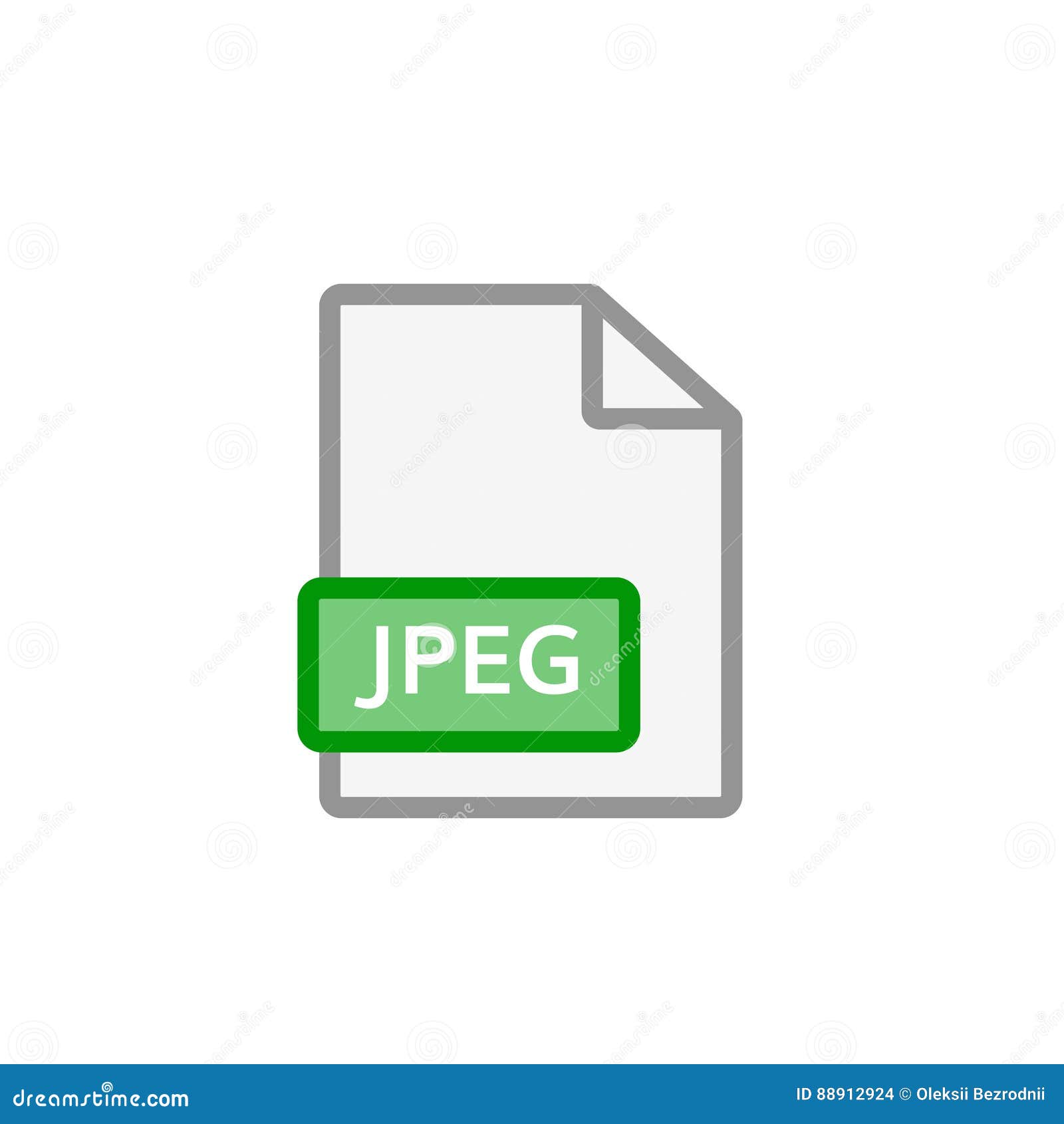 Jpeg File Icon Format Document Symbol Stock Vector - Illustration of ...